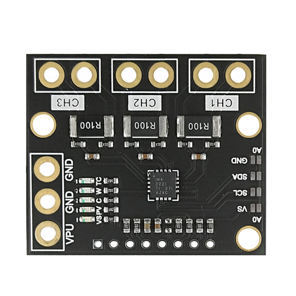 jixopn INA3221 High-Side Current Shunt Monitor I2C SMBUS-Compatible ...