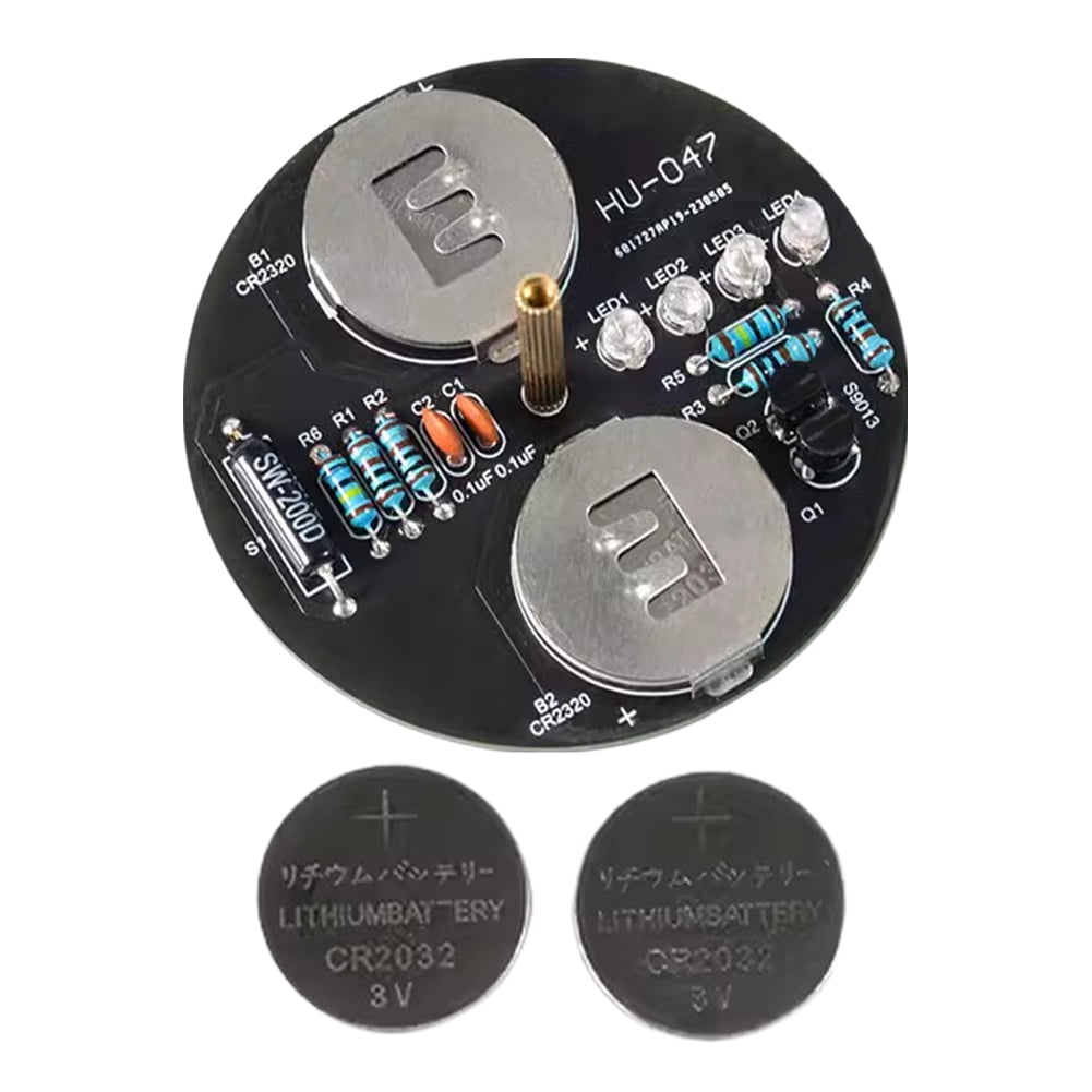 jixopn LED Gyro DIY Welding Kit Rotating Lantern Inline Components LED ...