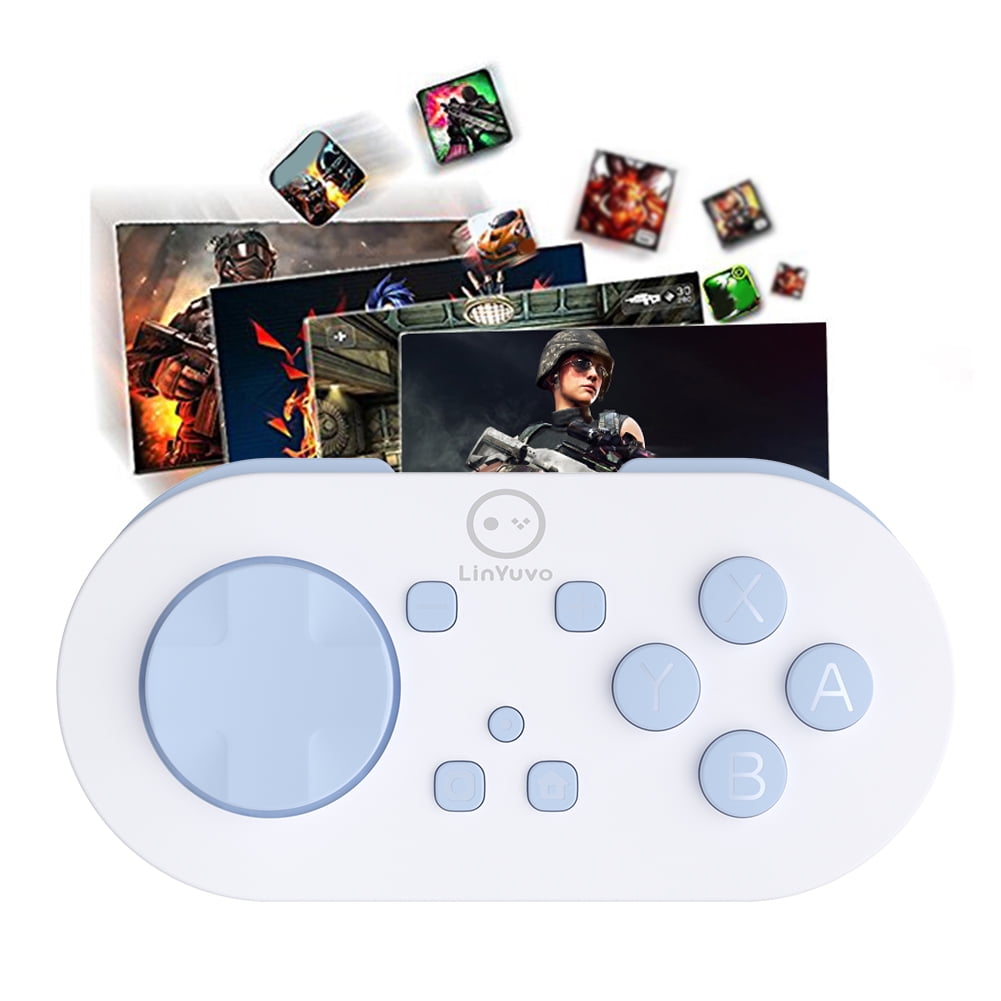 jixopn LinYuvo KS54 Wireless Bluetooth-Compatible Mini Gamepad ...