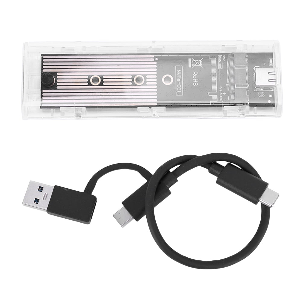 jixopn M.2 PCI-e NVME Clear SSD Case USB3.1 Type C Hard Disk Case MKey ...