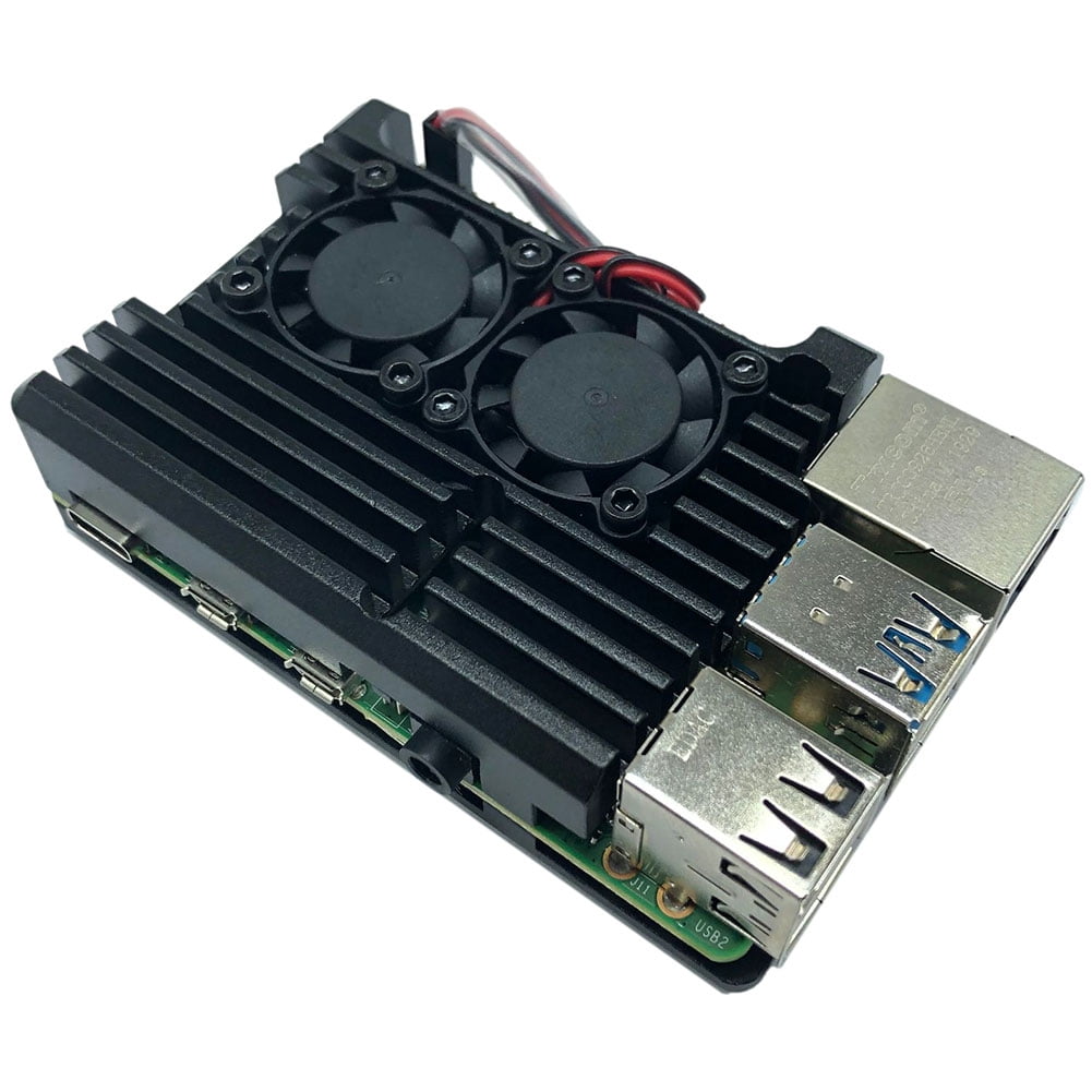 jixopn Metal Housing with Heatsink Open Case Design for Raspberry Pi ...