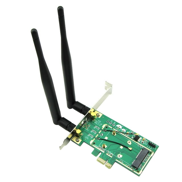 jixopn Mini PCI-E to Desktop PCIe Adapter Card Wireless Network Card ...