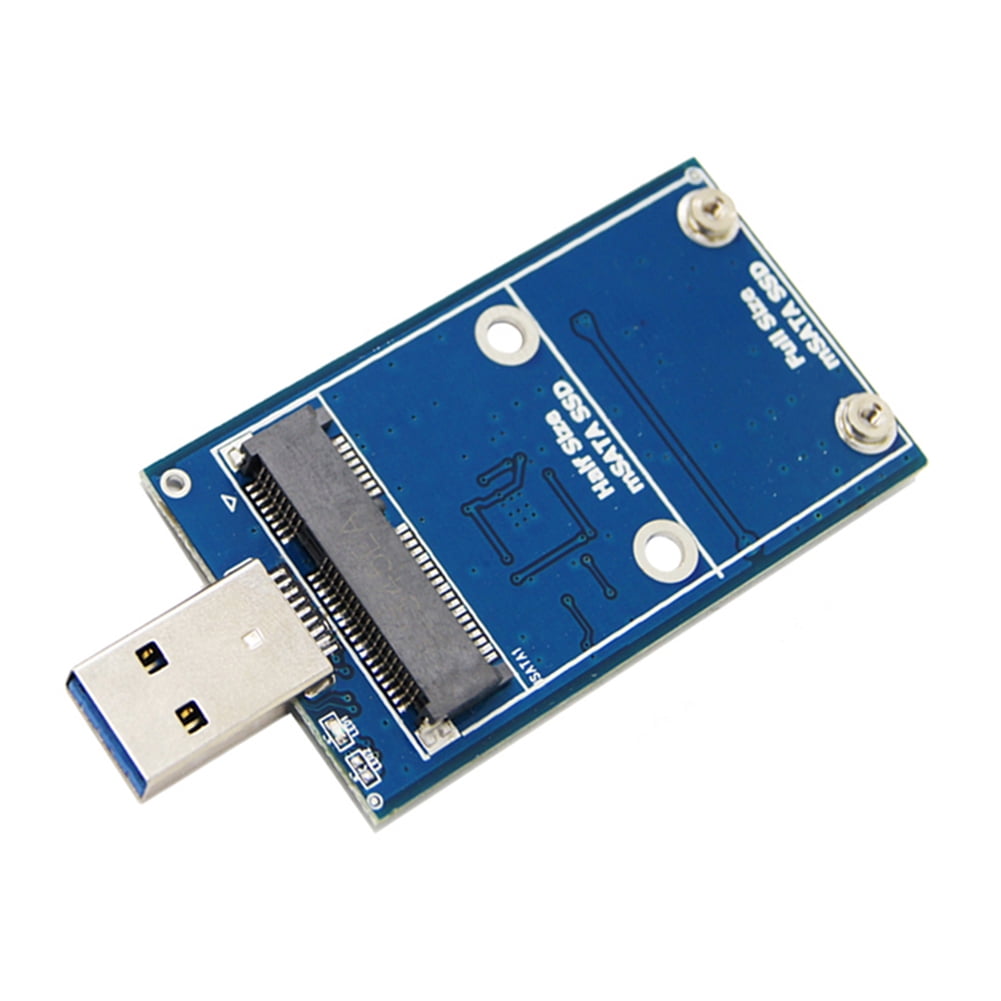 jixopn Mini SSD MSATA To USB 3.0 Hard Drive Case 6Gbps SSD Converter ...