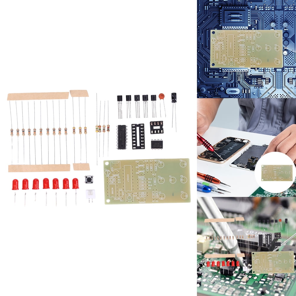 jixopn NE555+CD4017 Electronic Dice NE555 LED Module Red LED ICSK057A ...