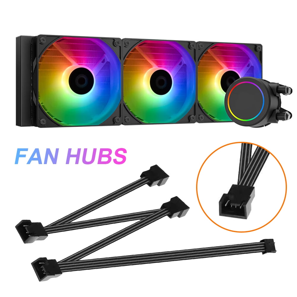jixopn Portable Fan PWM Splitter 5/6 Ways Connector Cable Adapter ...