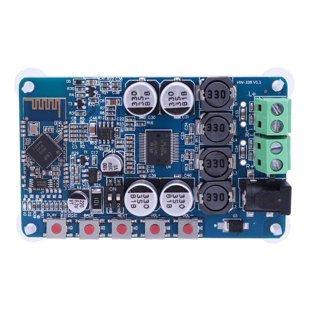 jixopn TDA7492P Digital Music Amplifiers Module DC 8-25V Bluetooth-compatible CSR4.0 Power ...