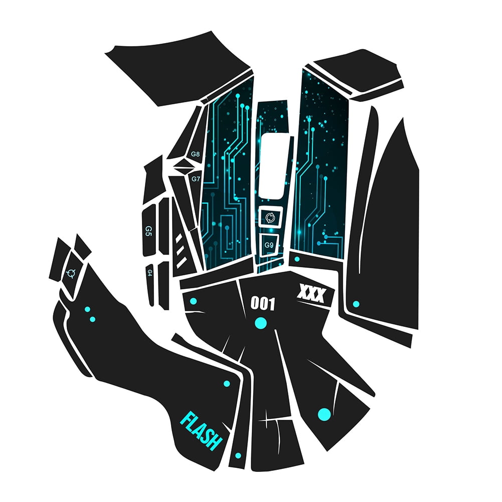 jixopn Wired Mouse Sticker Film for G502 HERO/G502 SE HERO Protector ...