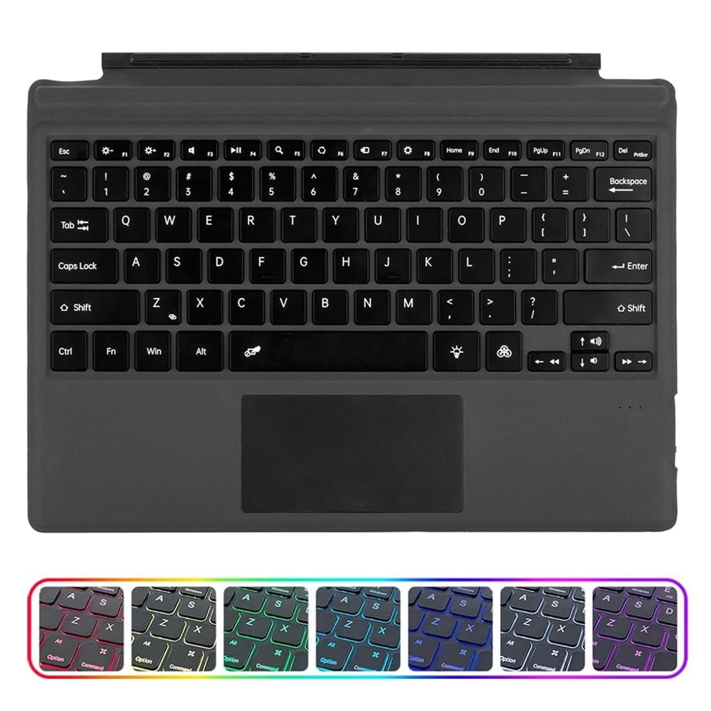 jixopn Wireless Keyboard Bluetooth-compatible 5.1 7 Colors LED Backlit ...