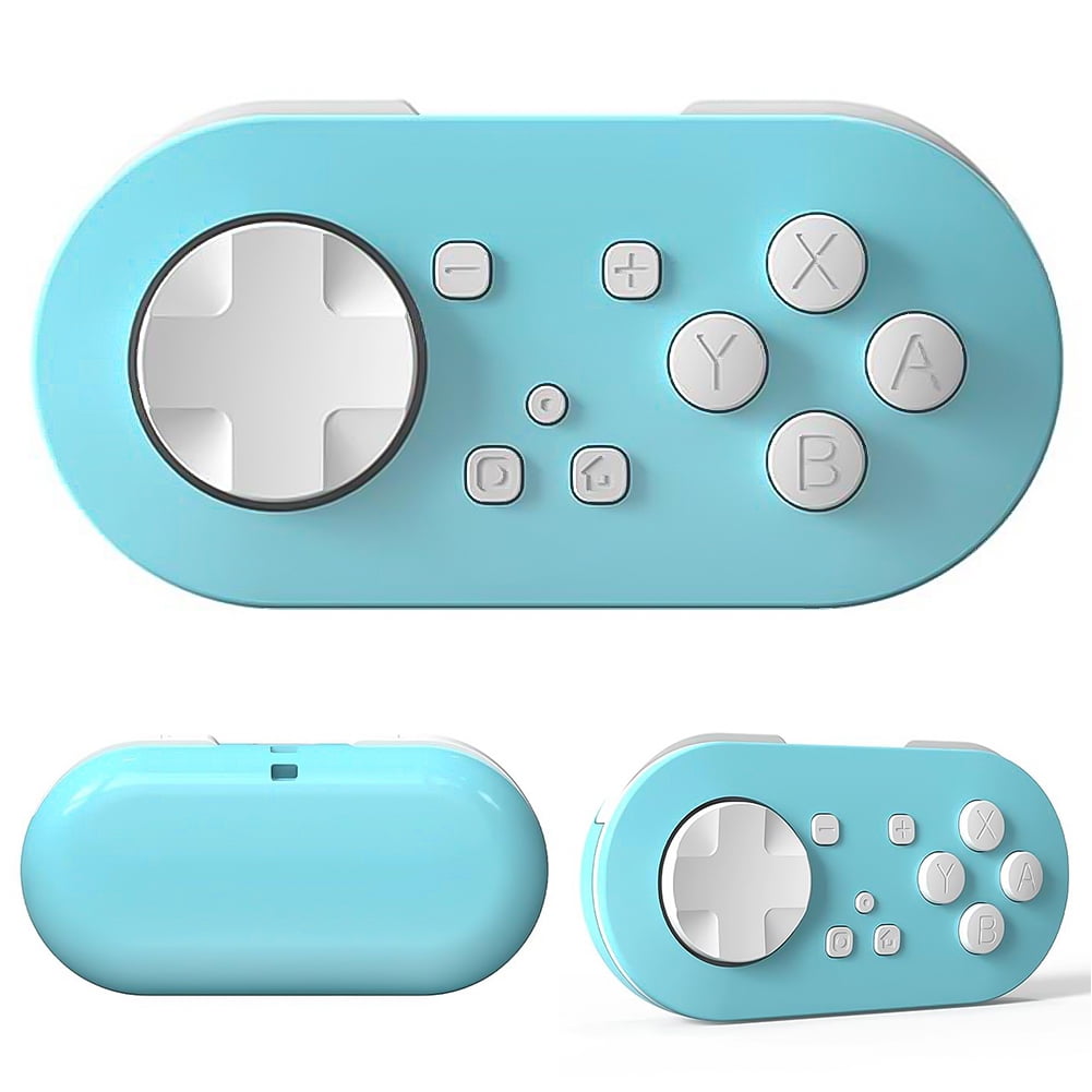 jixopn Wireless Mini Bluetooth-compatible RGB Glowing Gamepad Keychain ...