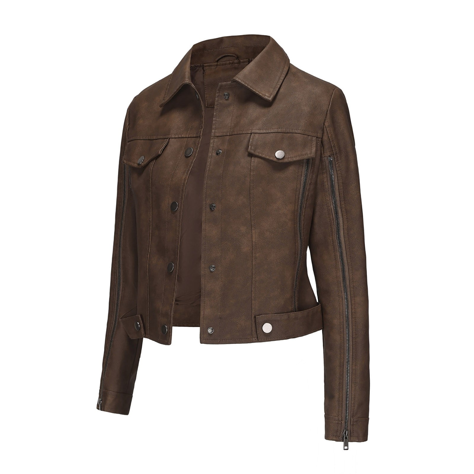 jjayotai Cropped Denim Jacket for Women, Retro Washed Button Up Short ...