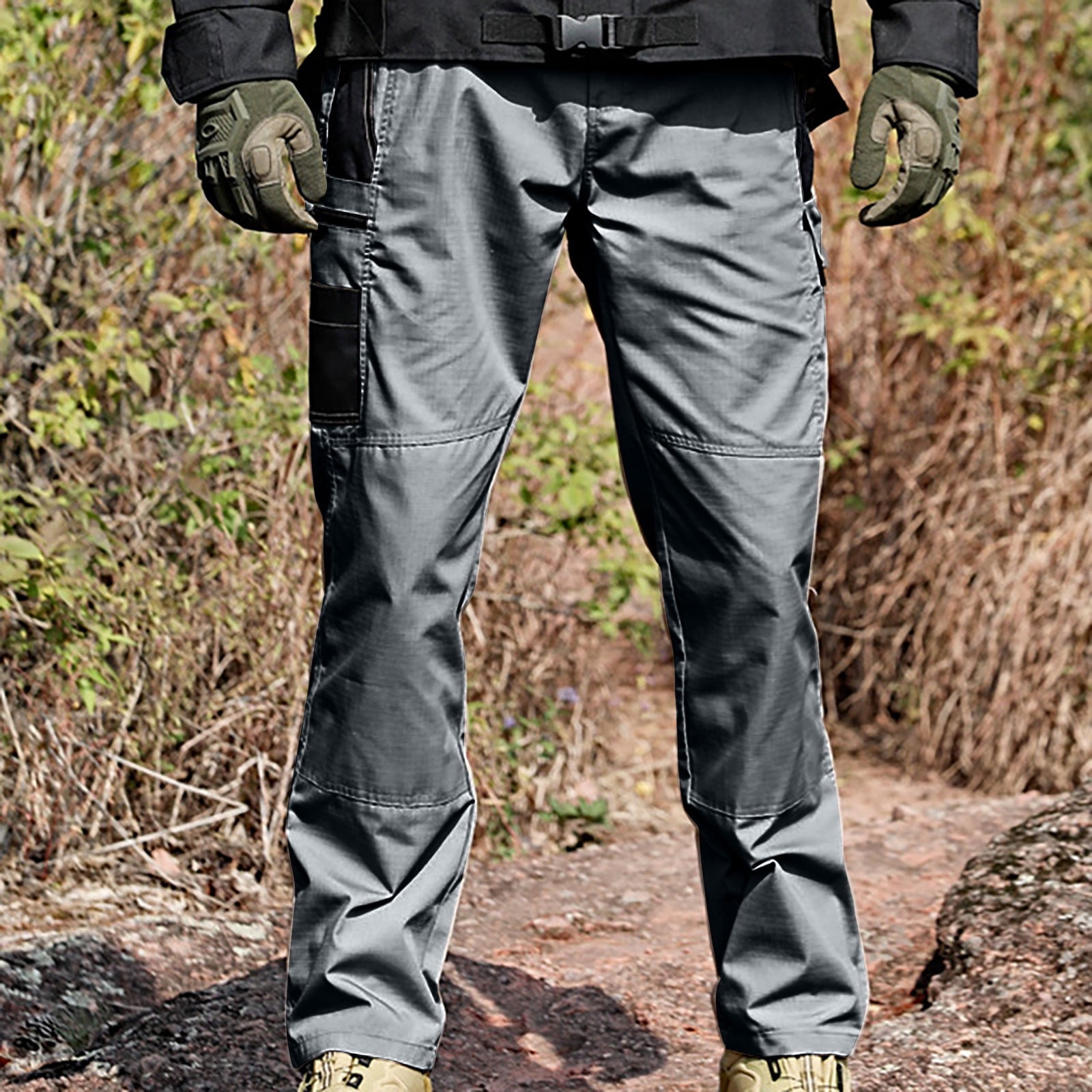 jjayotai Mens Long Pants Clearance Men's Pants Pocket Water Ripstop ...