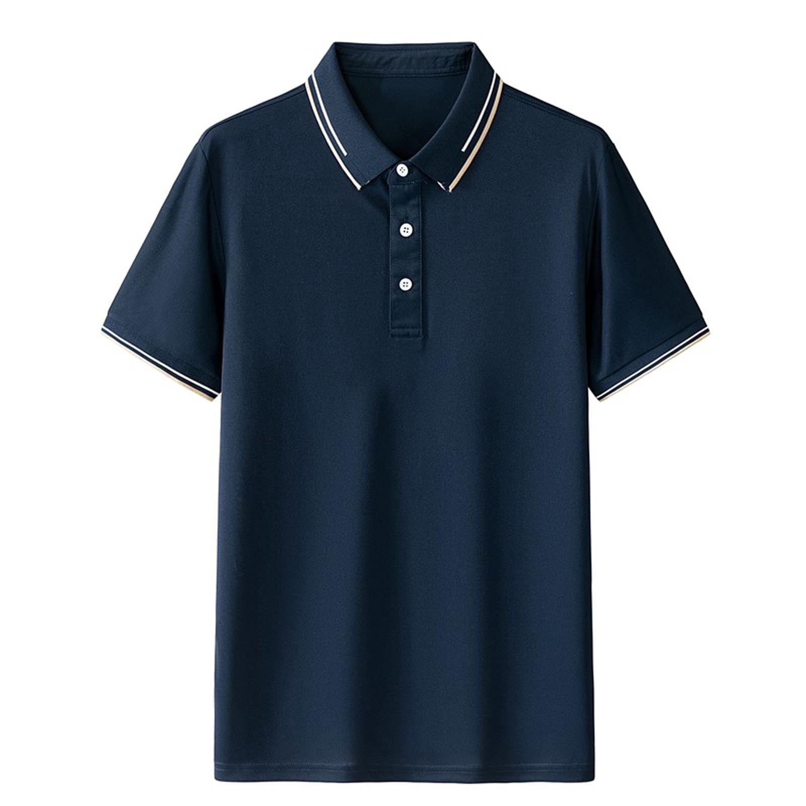jjayotai Oversized Tshirts for Men Short Sleeve Shirts Button Collared ...