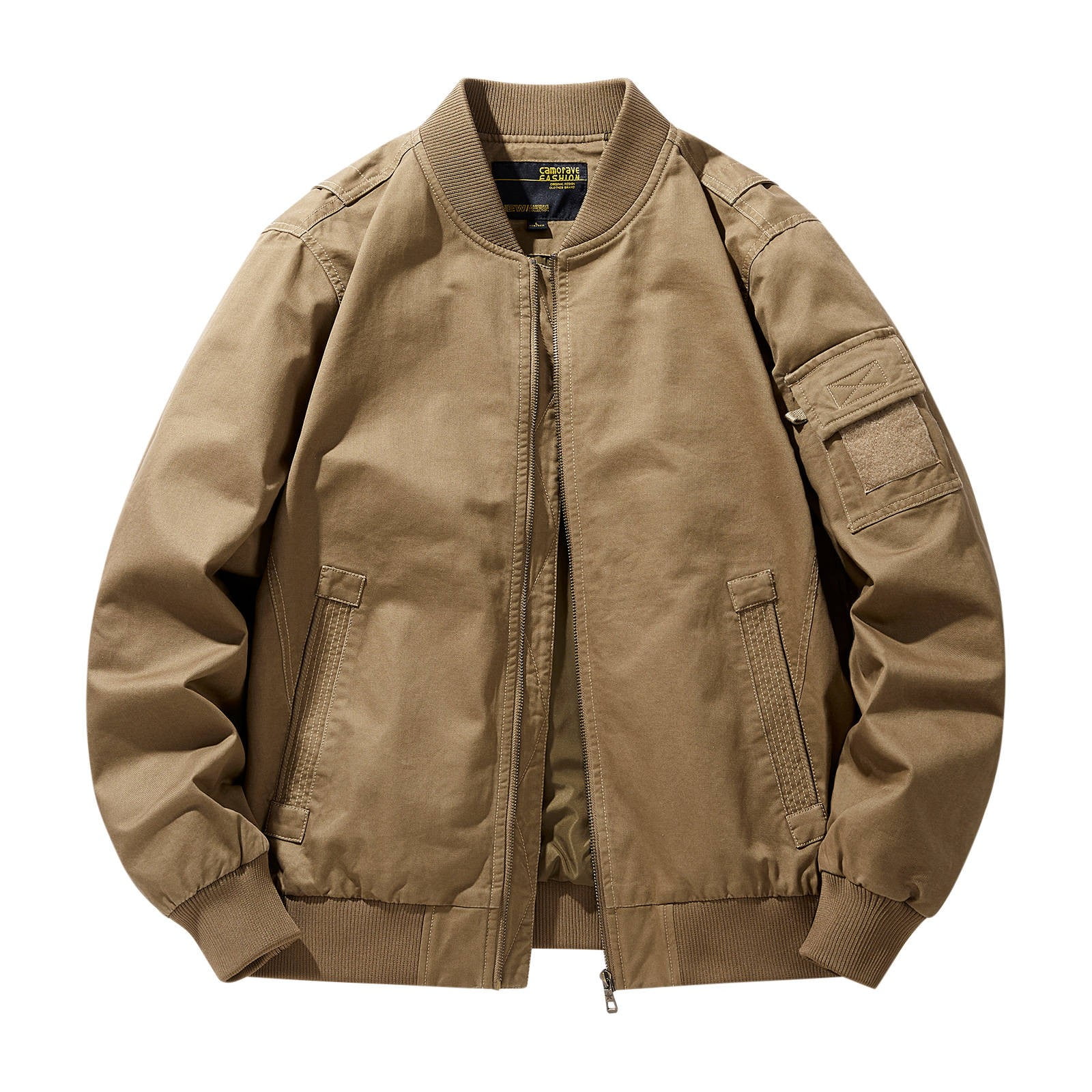 jjayotai Plus Size Cargo Jacket for Men, Casual Full Zip Jacket Baggy ...
