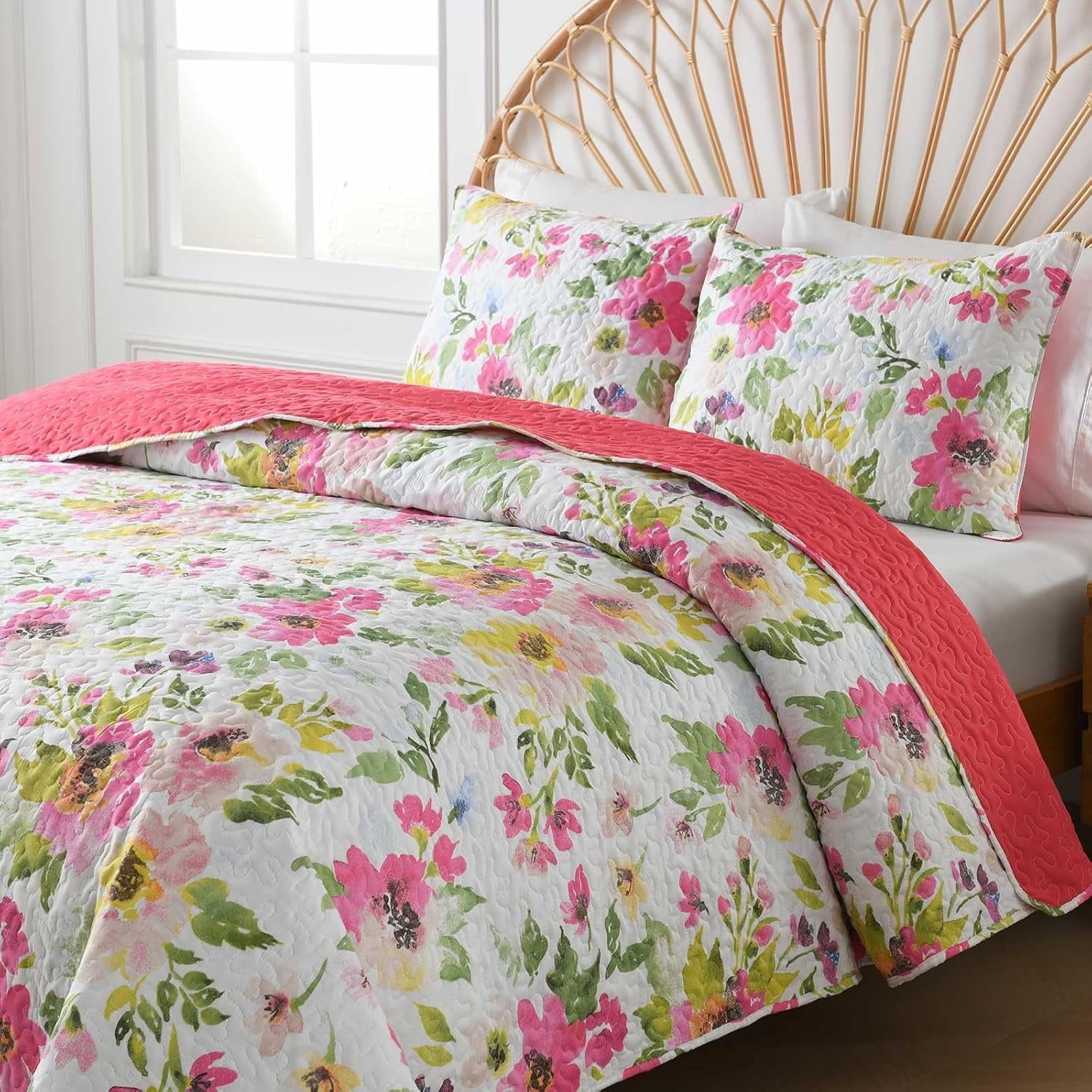 jkfgvhop 3-Piece Full Queen Quilt Set Lightweight Soft Full Size Quilt ...