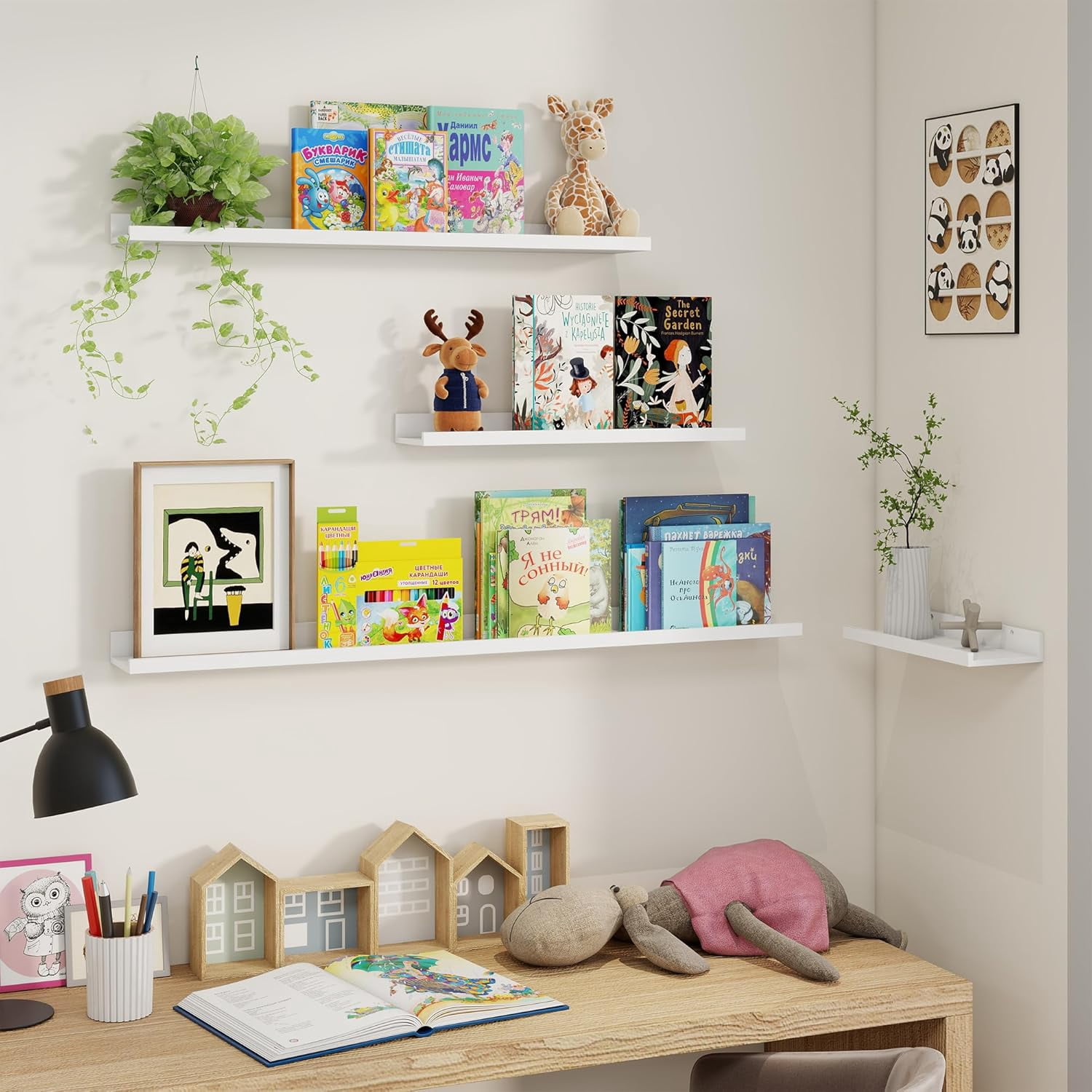 jkfgvhop Floating Shelves for Wall 36 Inch Picture Shelf Rustic Picture ...