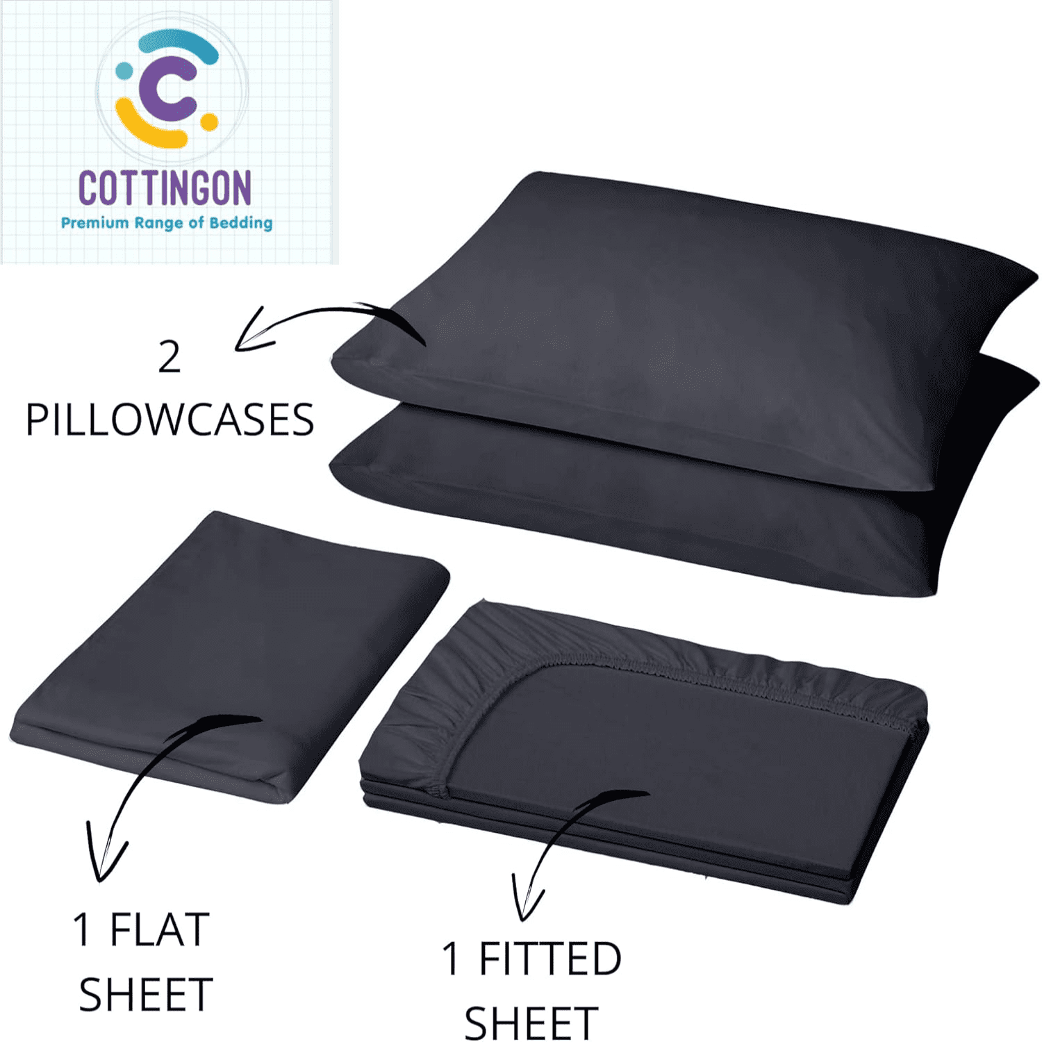 jkfgvhop Split Top King Sheets Sets for Adjustable Bed Half Split King ...