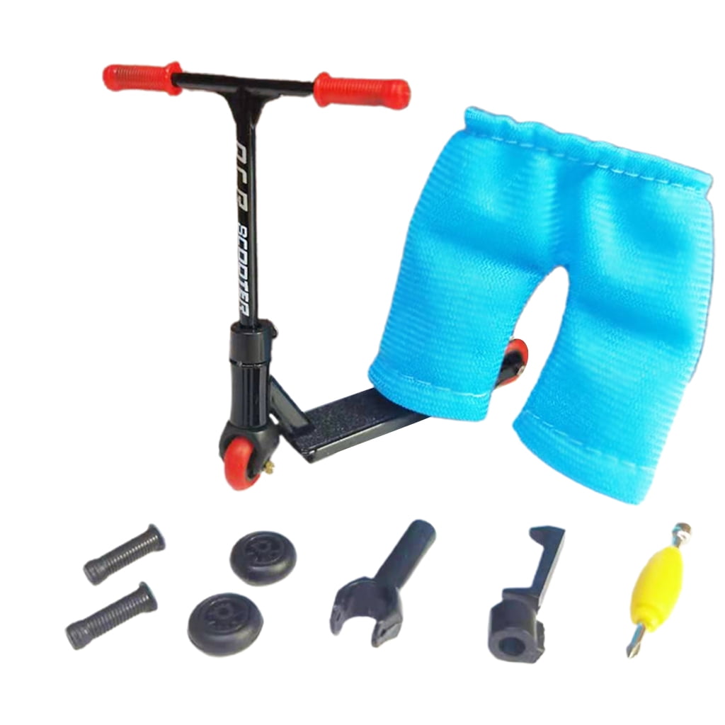 jklymm 10Pieces Interactive Finger Scooter Stunt Finger Roller Skates ...