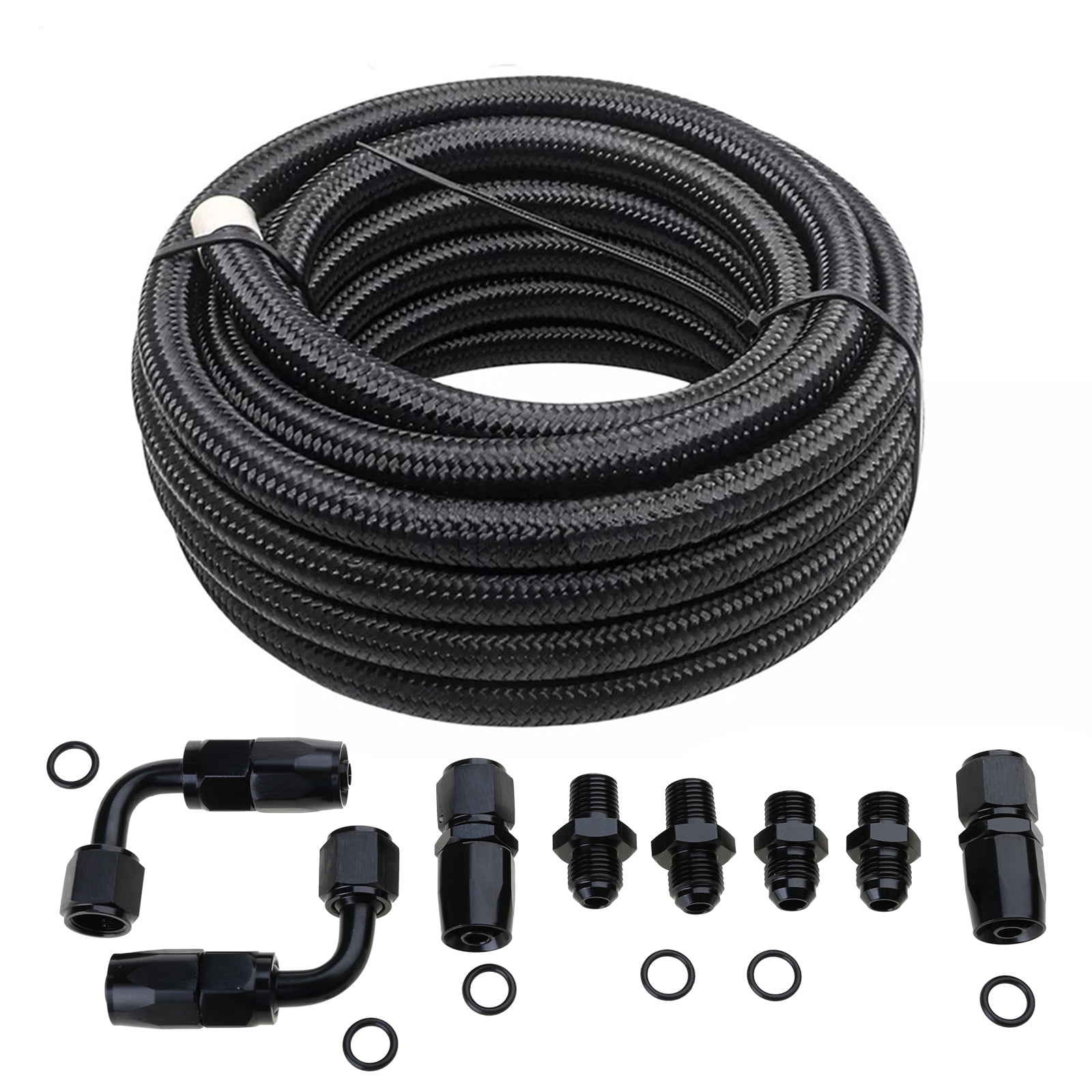 jklymm 15Ft 6AN Braided Transmission Coolers Hose Line for 4L60E 4L65E ...
