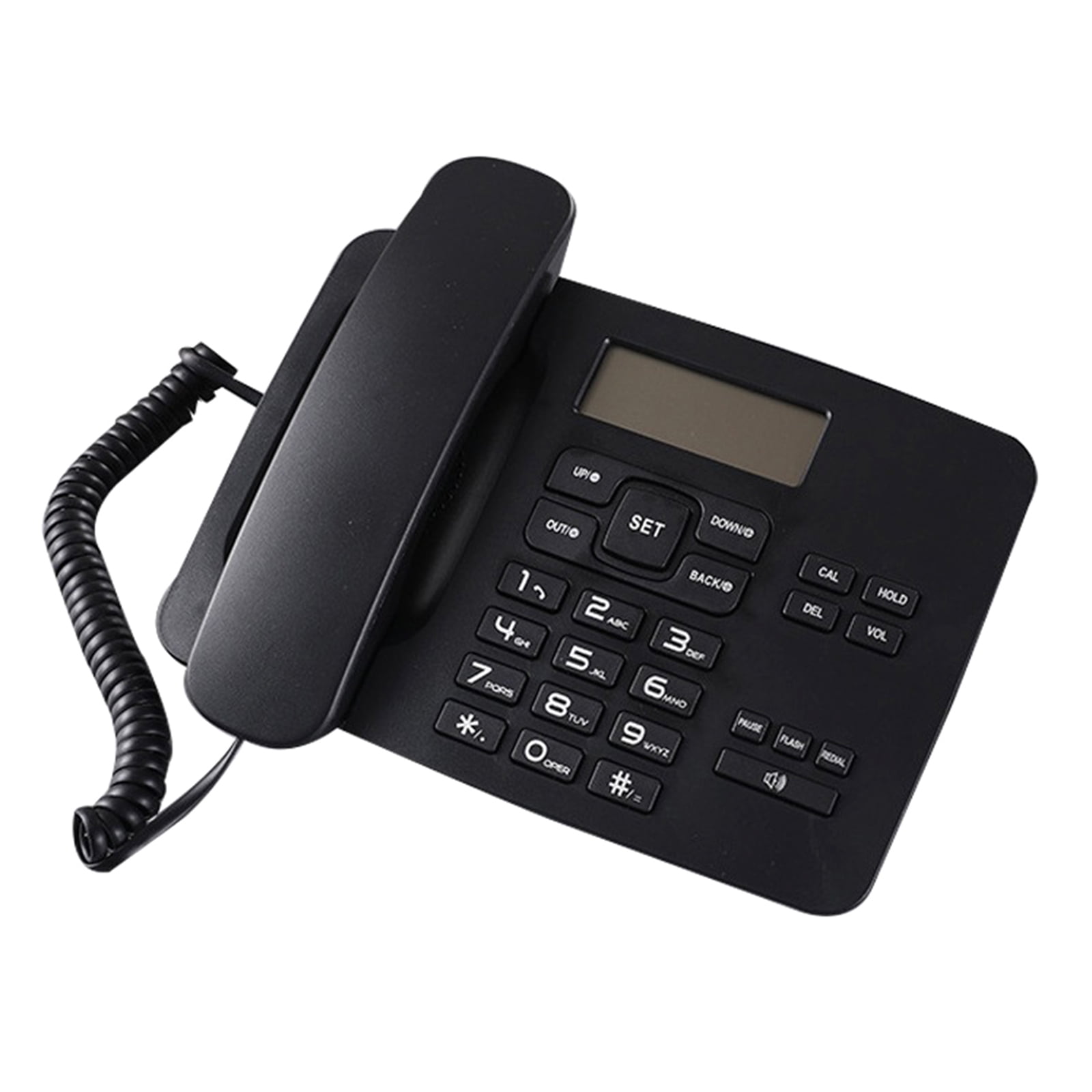 jklymm Desktop Corded Telephone for Home Landline Telephone with Big Buttons Caller ...