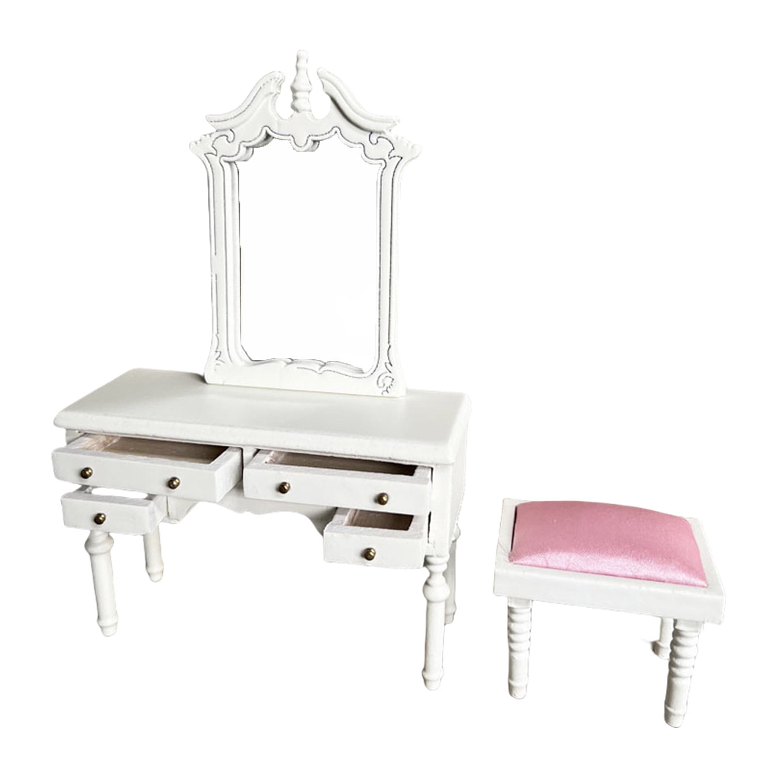 jklymm Realistic Dressing Table Model Pretend Play for Kids Role ...