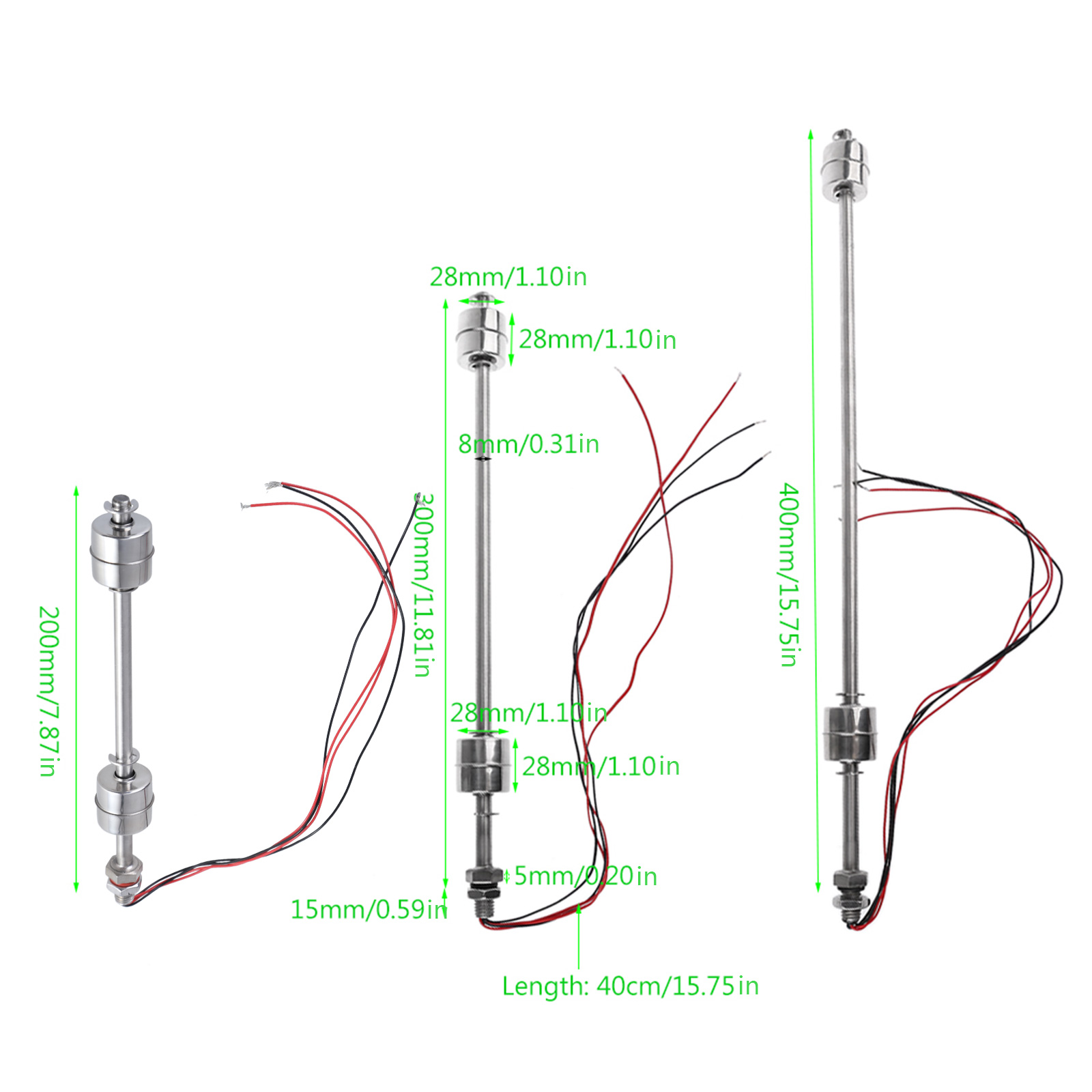 jklymm Stainless Steel Float for Liquid Water Double Float for Pool ...
