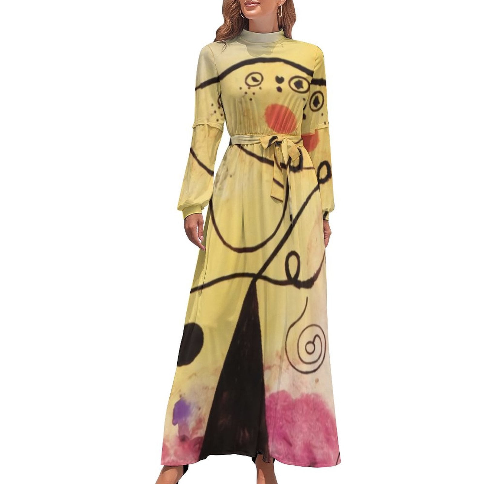 joaN mirO Long Dress elegant dress women dress clothes for women Long ...