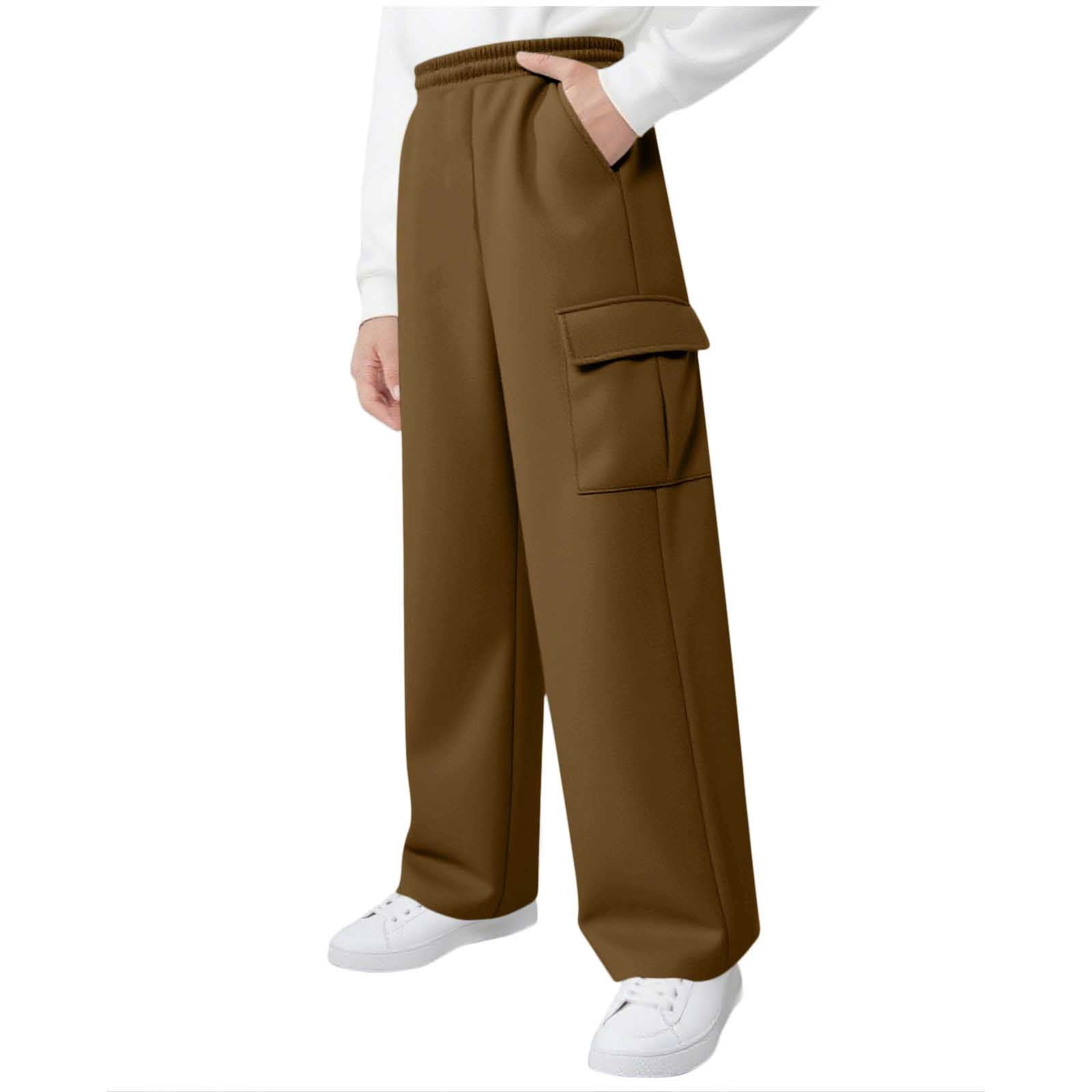 jobturf Boys Sweatpants Toddlers Elastic Waist Wide Leg Cargo Pants ...
