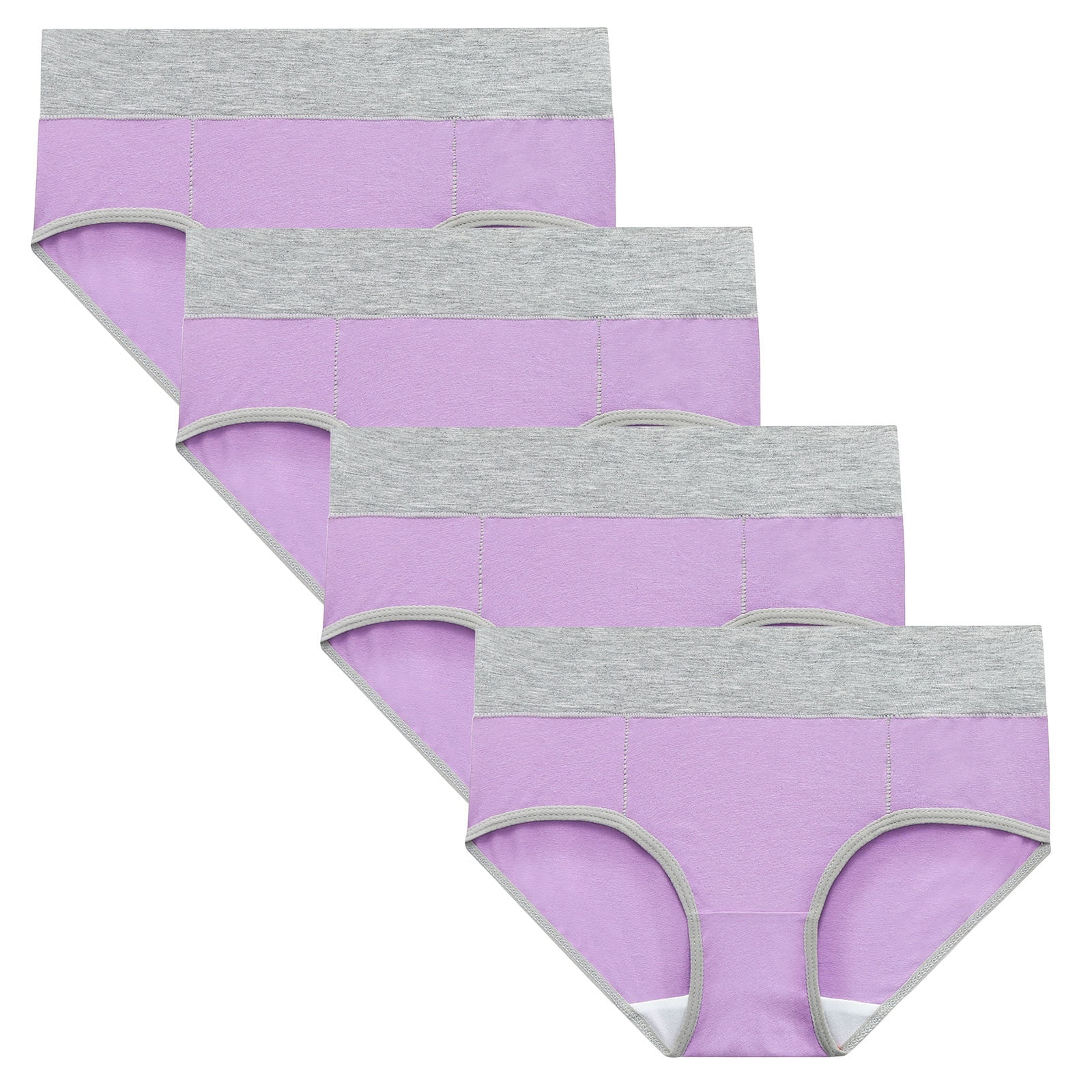 jobturf Cotton Seamless Underwear for Women 4 Pack Soft Breathable Full ...