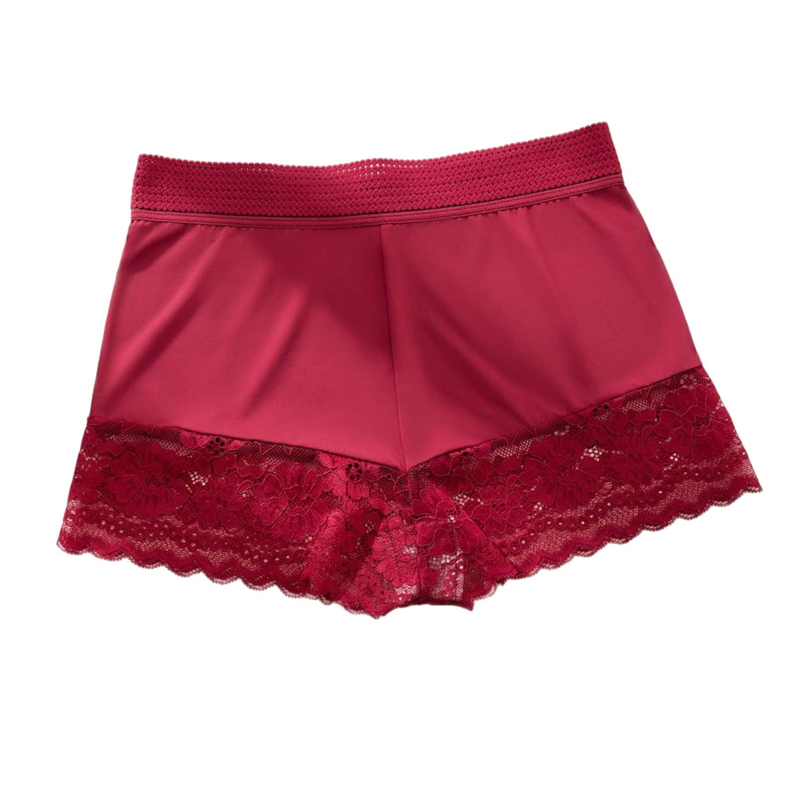 jobturf Lace Boyshort Underwear Women Mid Rise Boxer Briefs Soft ...