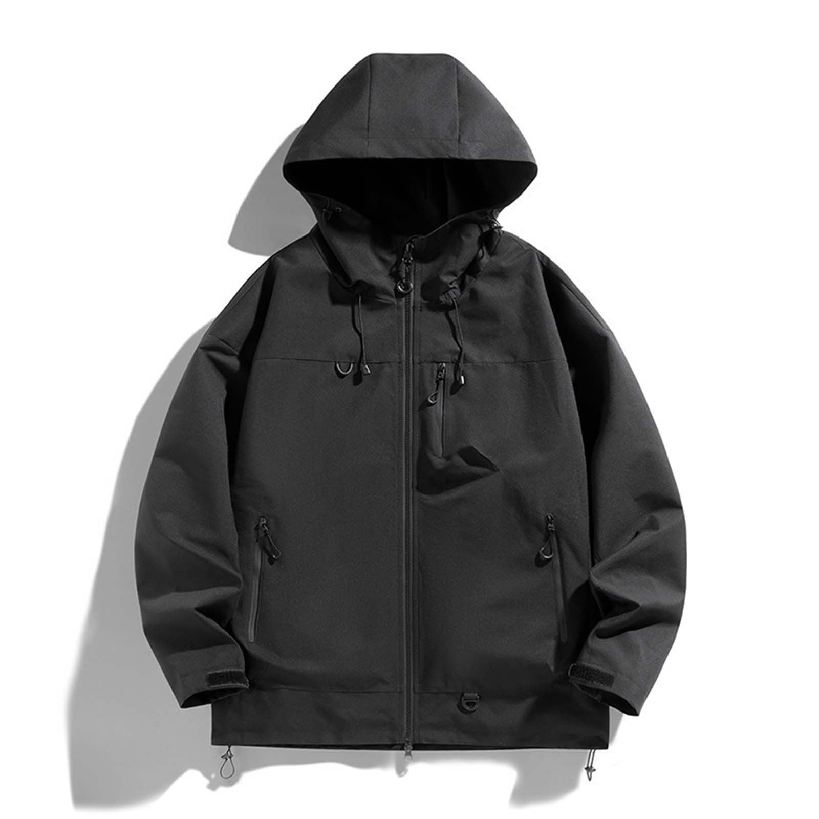 jobturf Rain Jacket Men Lightweight Waterpoof Windbreaker with ...