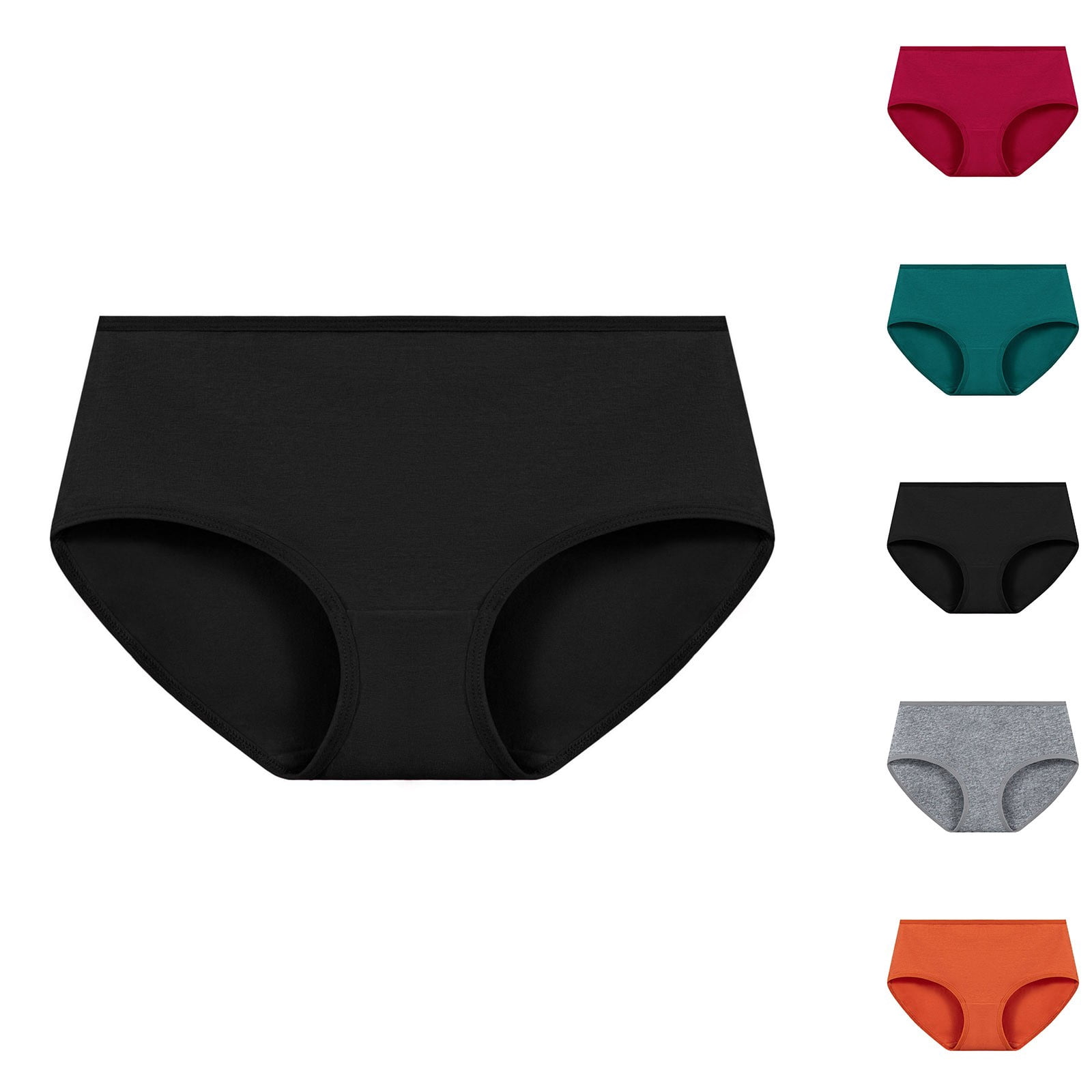 jobturf Solid Underwear for Women High Waisted Seamless Full Coverage ...