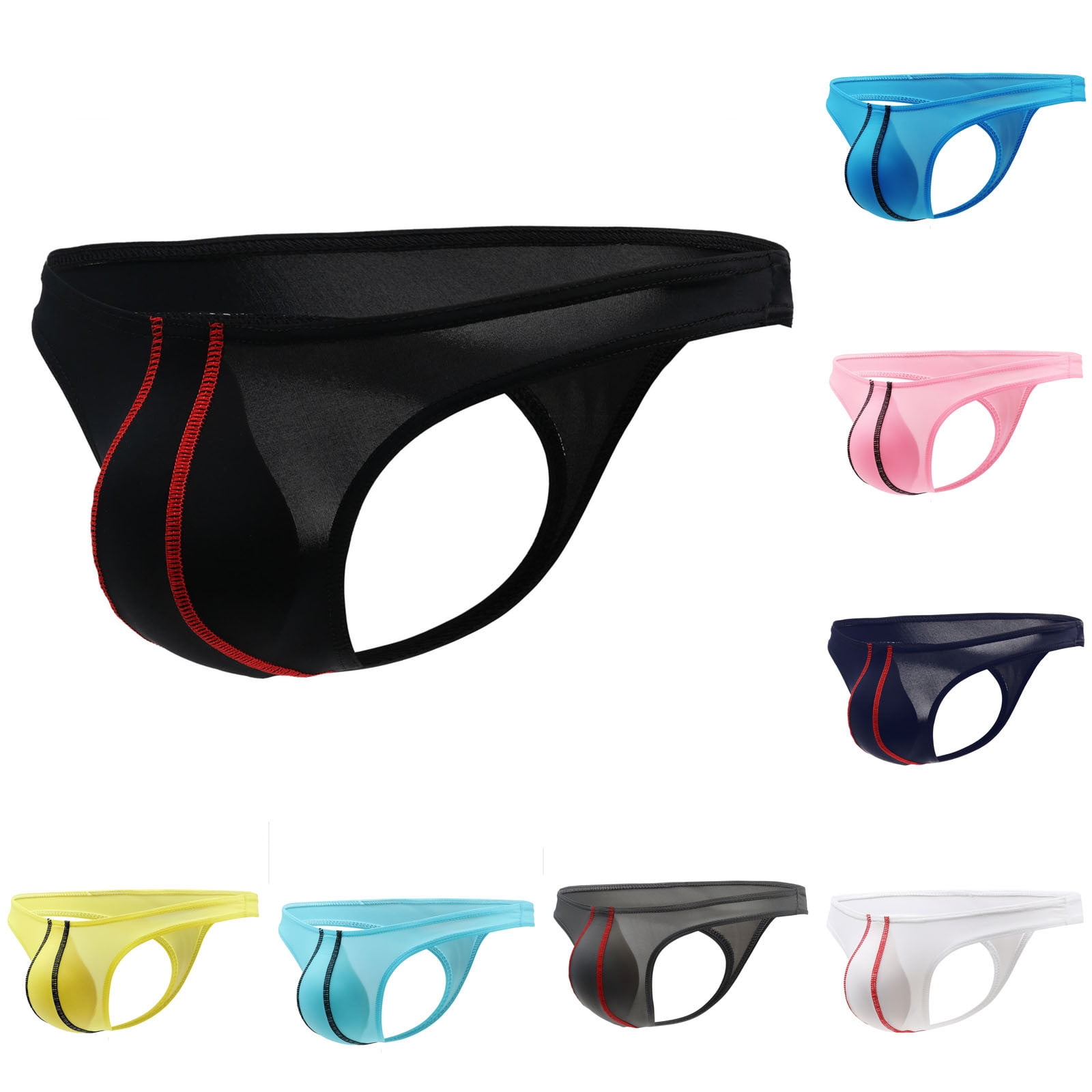 jobturf Thongs for Men Valentines Low Rise Stretchy Underwear Soft ...