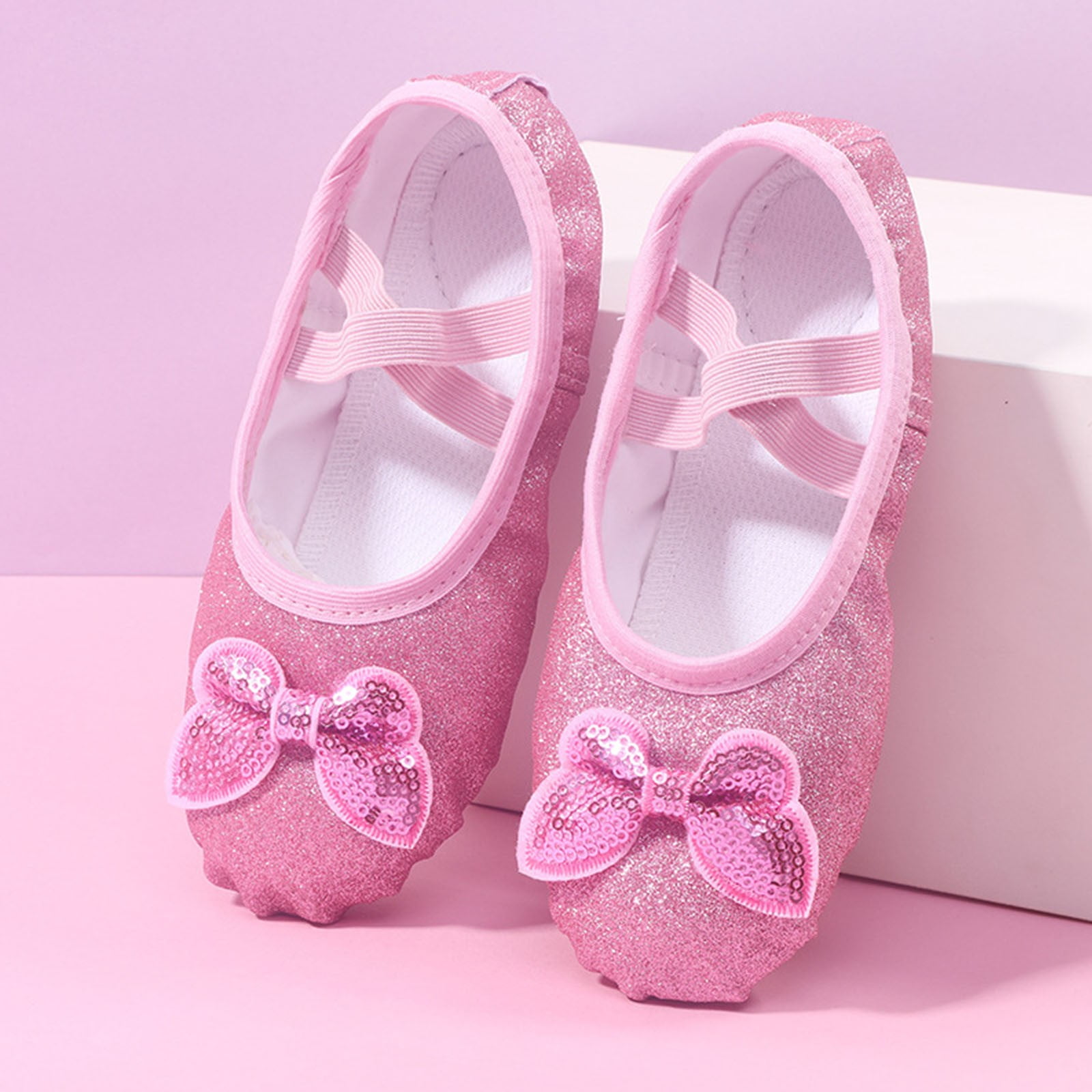 jobturf Toddler Kid Girls Dress Shoes Silk Satin Dance Slippers ...