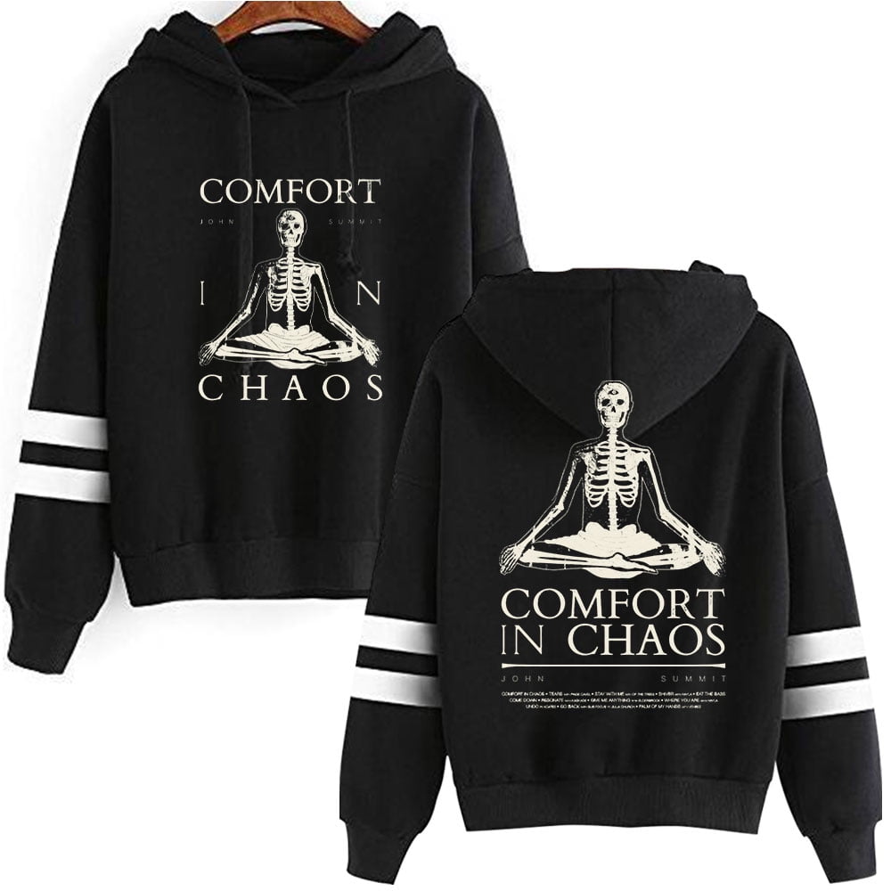 john summit Merch COMFORT IN CHAOS TRACKLIST Men/Women Hooded Sweet ...