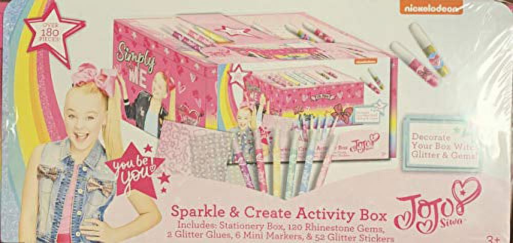 jojo siwa sparkle & create activity box 180-piece set - Walmart.com