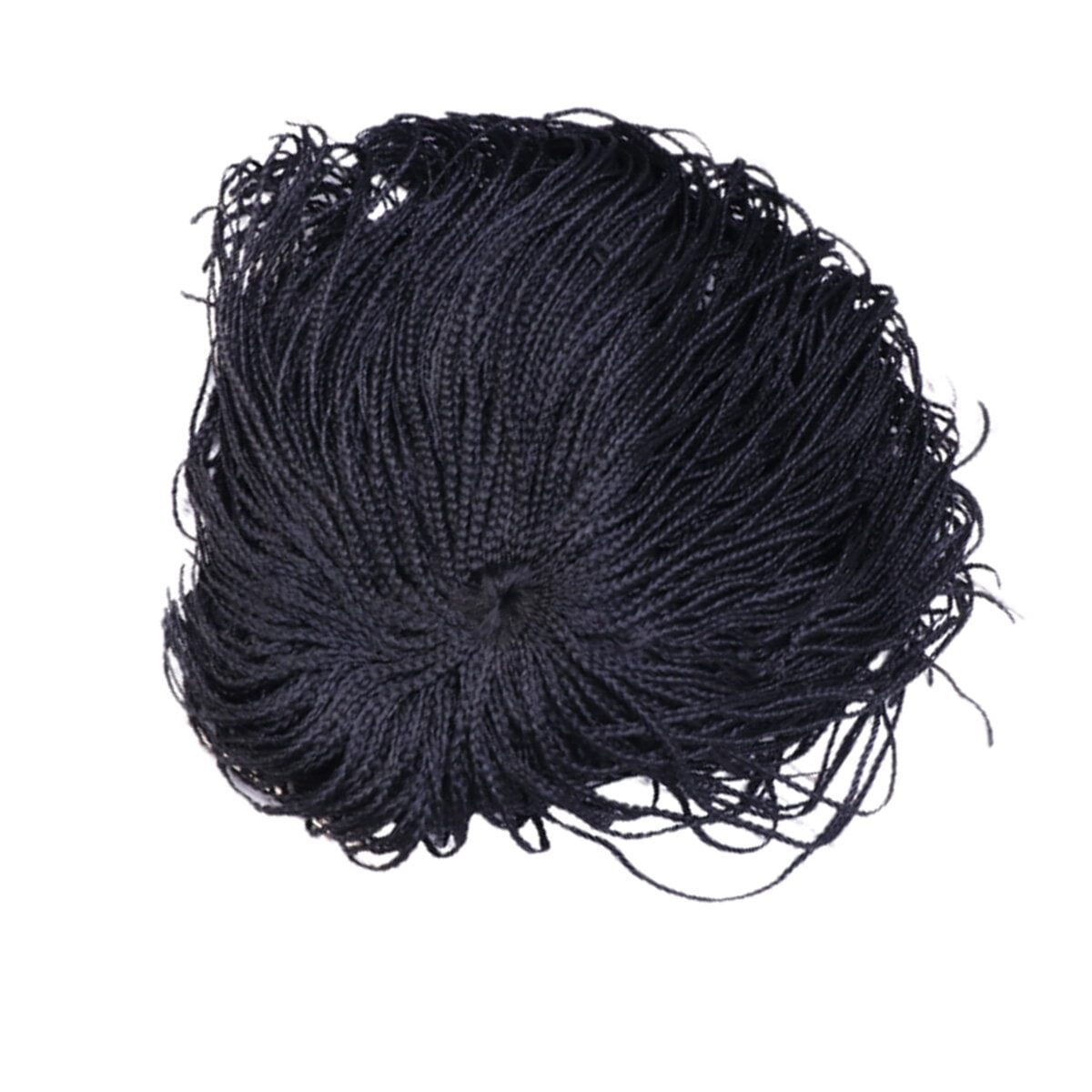 jojofuny 1 Piece Braid Braided Wig Braids Hair Extensions Black 12 Inch ...