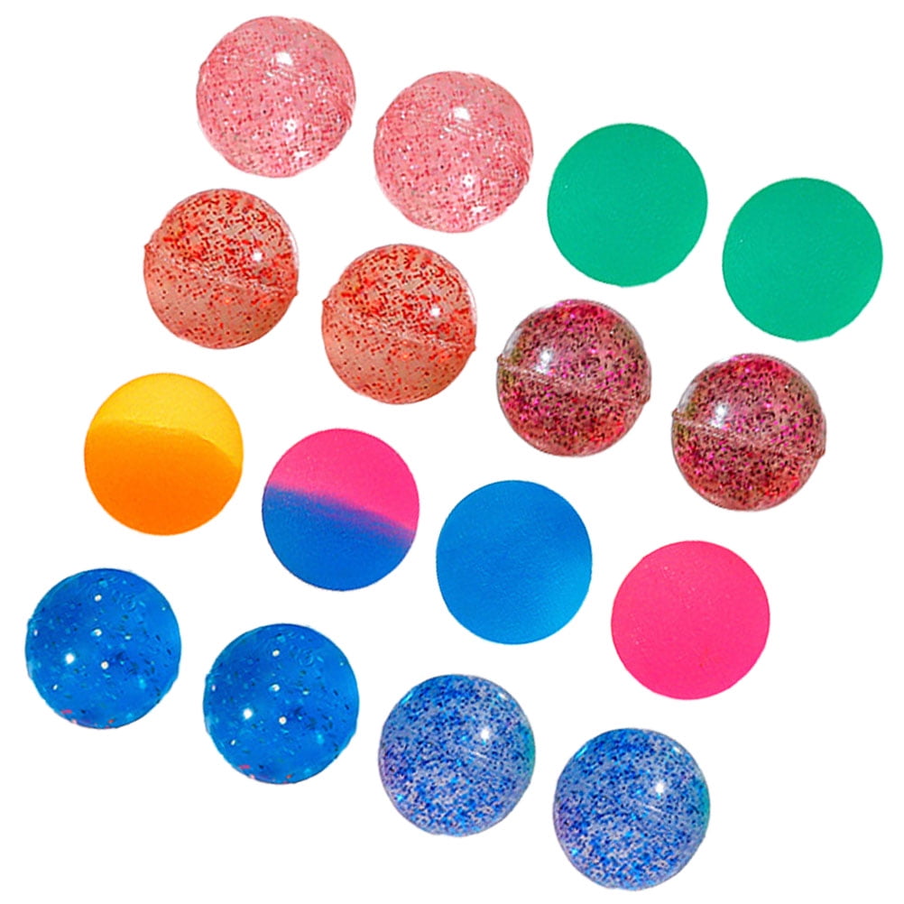 jojofuny 100Pcs Bouncy Balls Toys Assorted Color Jumping Ball for Kids ...
