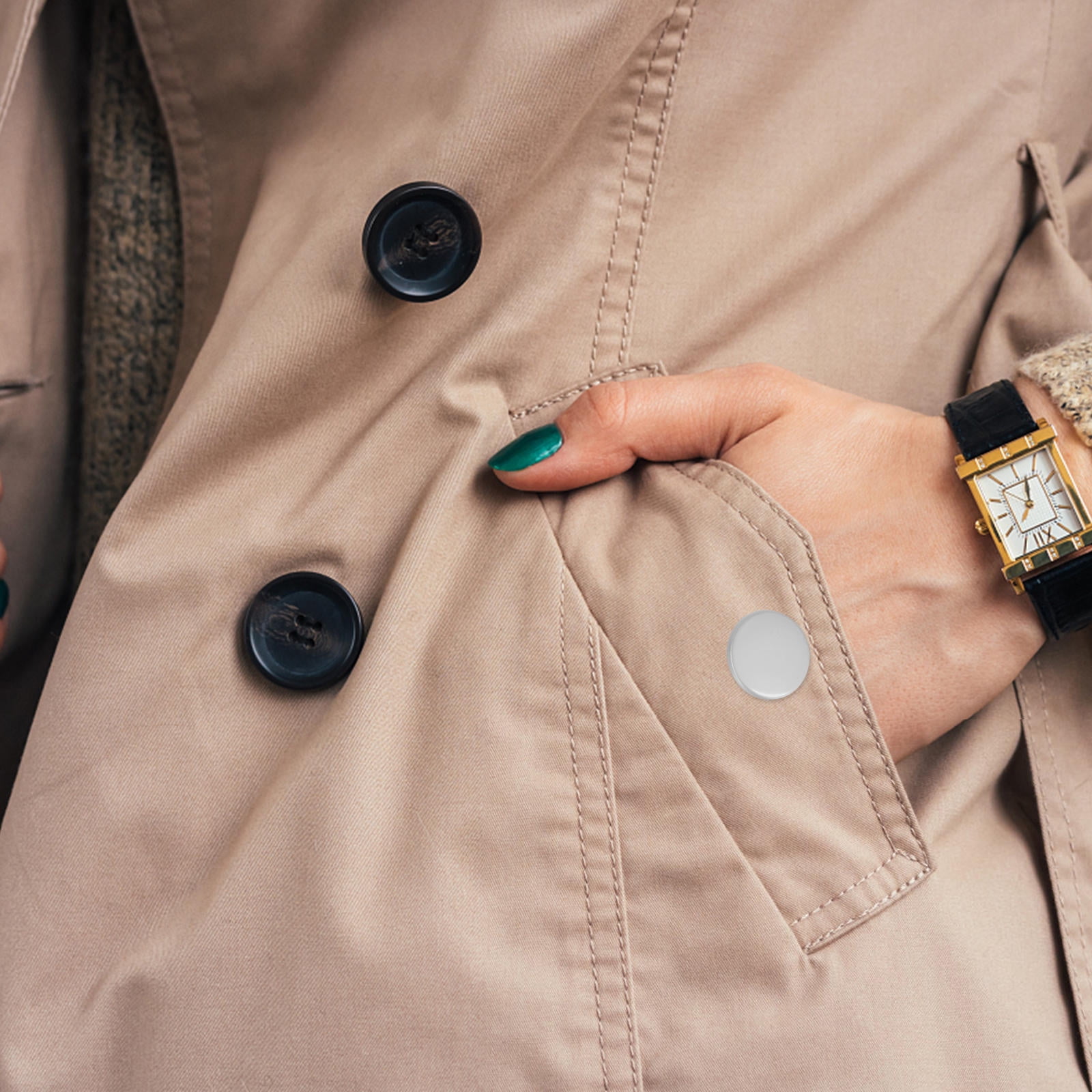 jojofuny 10Pcs Metal Style Button with Simple Design for Sewing and ...