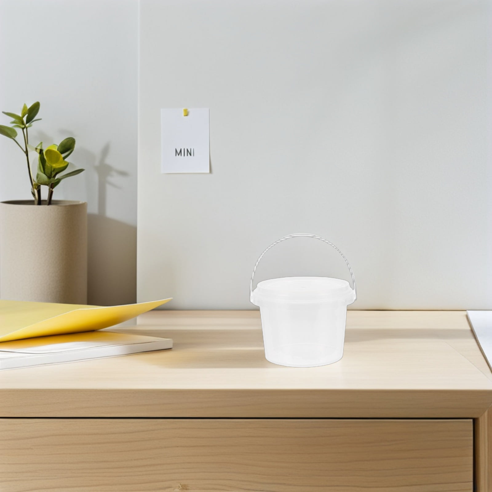 jojofuny 10Pcs Mini Candy Buckets Clear Plastic Small Buckets For ...