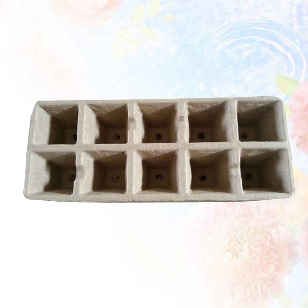 jojofuny 13Pcs Paper Pulp Seedling Starter Pots Indoor Planting Trays 7 ...