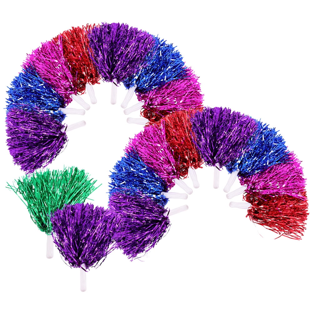 jojofuny 18Pcs Cheerleaders Pom Poms Portable Cheerleading Props ...