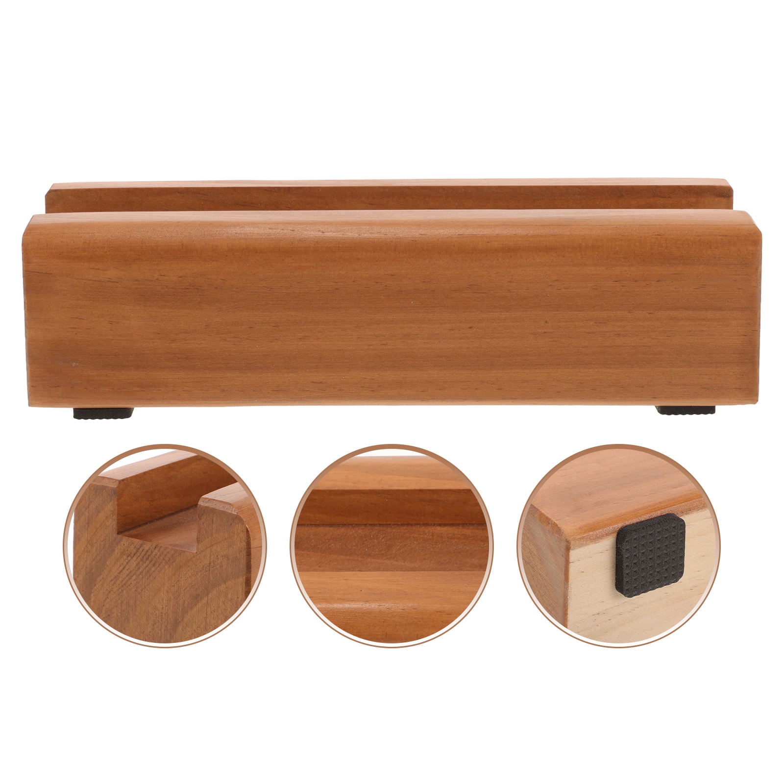 jojofuny 1Pcs Brown Wooden Floor Mirror Stand for Picture Frame 11.8x3 ...