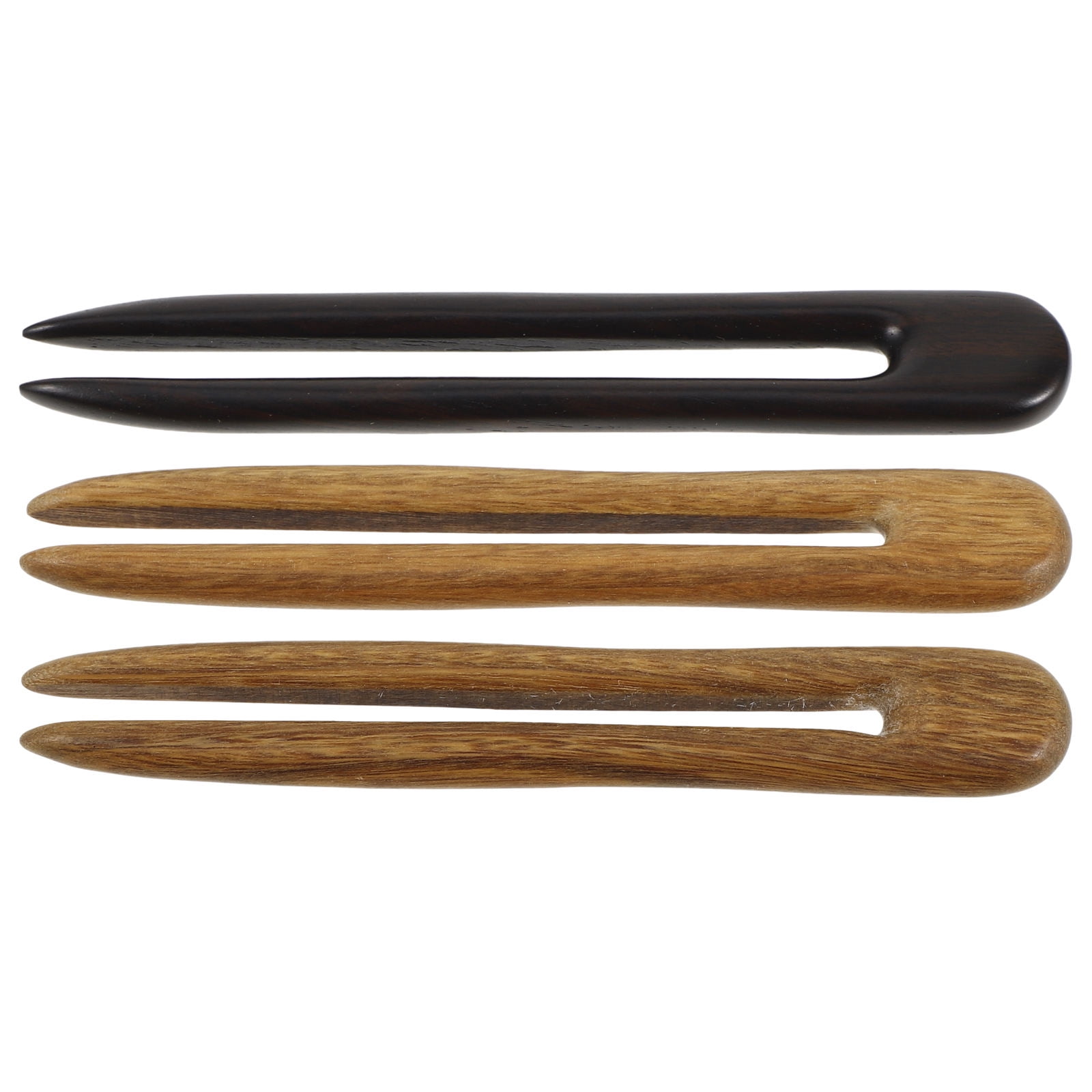 jojofuny 1Set Chignon Hair Pin U Shape Vintage Wood Accessories For ...