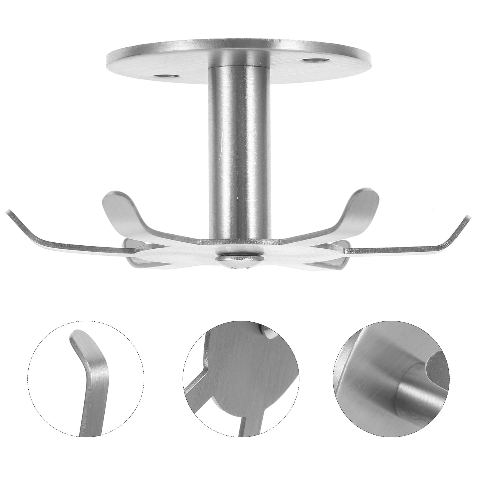 jojofuny 1Set Rotating Kitchen Ware Hook 3.54X3.54X1.77in Screw ...