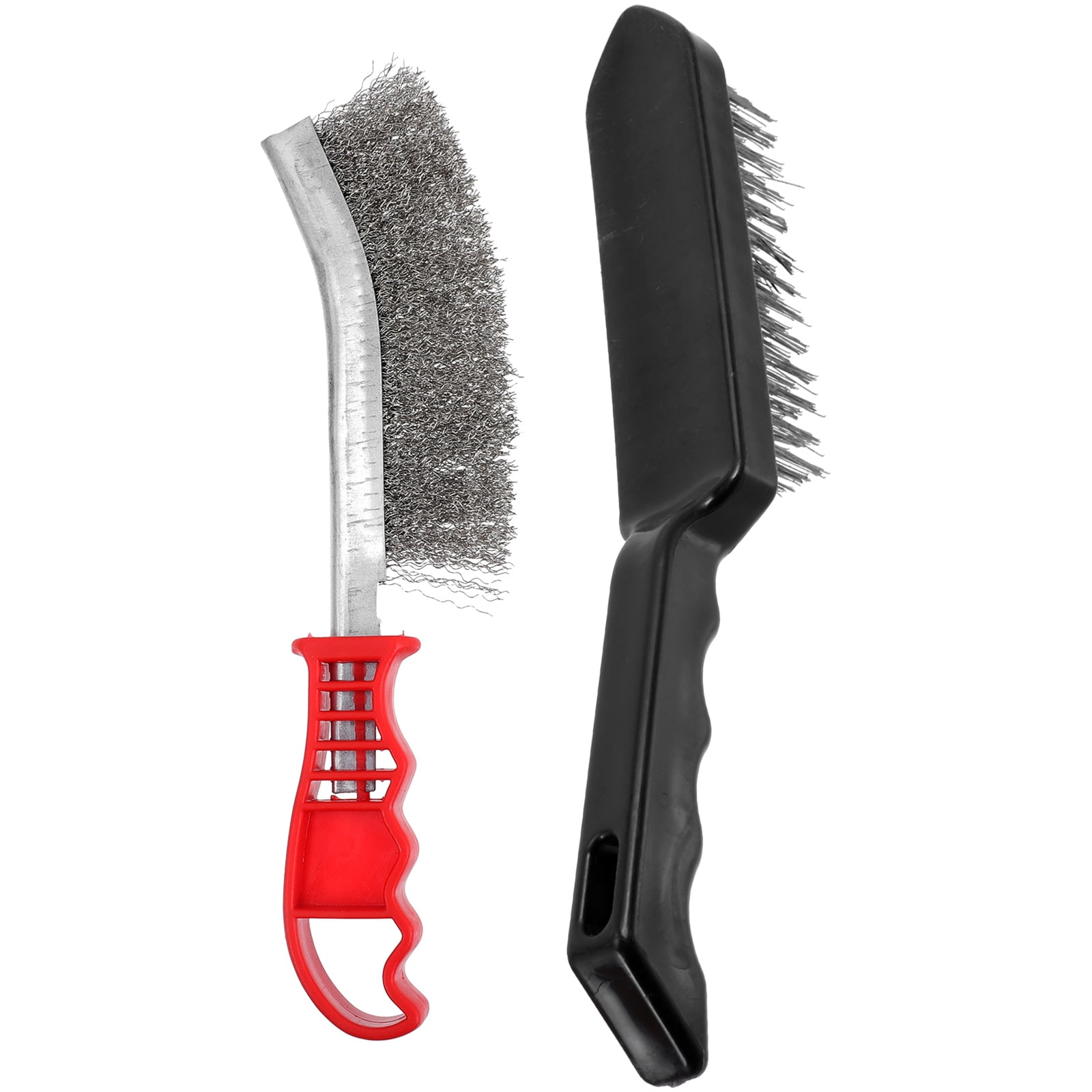 jojofuny 2Pcs Rust Removal Brushes Stainless Steel Wire Brush Set for Metal Surface Cleaning ...