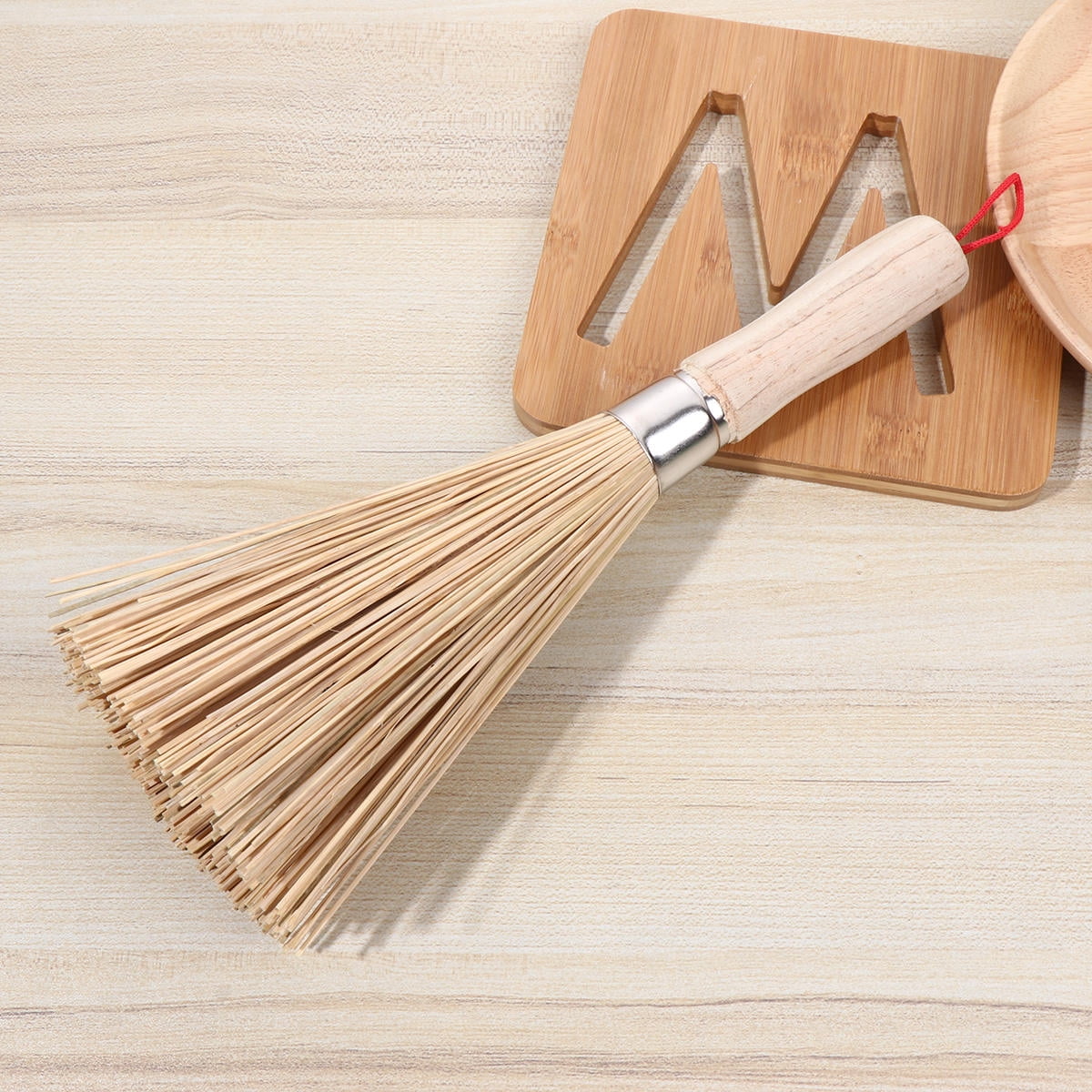 jojofuny 3Set Wok Cleaning Brush for Use with Bamboo Handle - Walmart.com