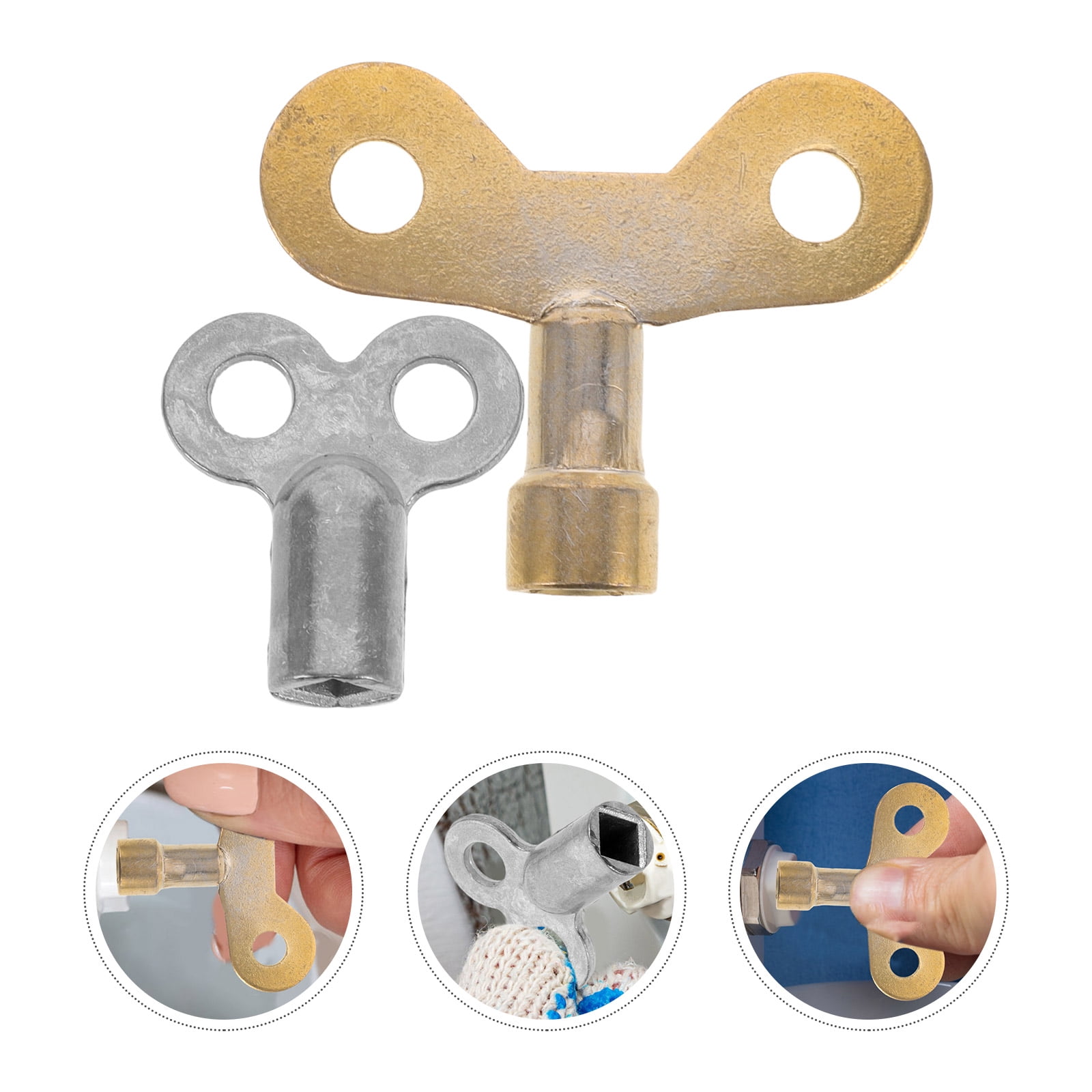 jojofuny 4 7In Radiator Vent Valve Keys 2Pcs Universal Metal Tool for ...