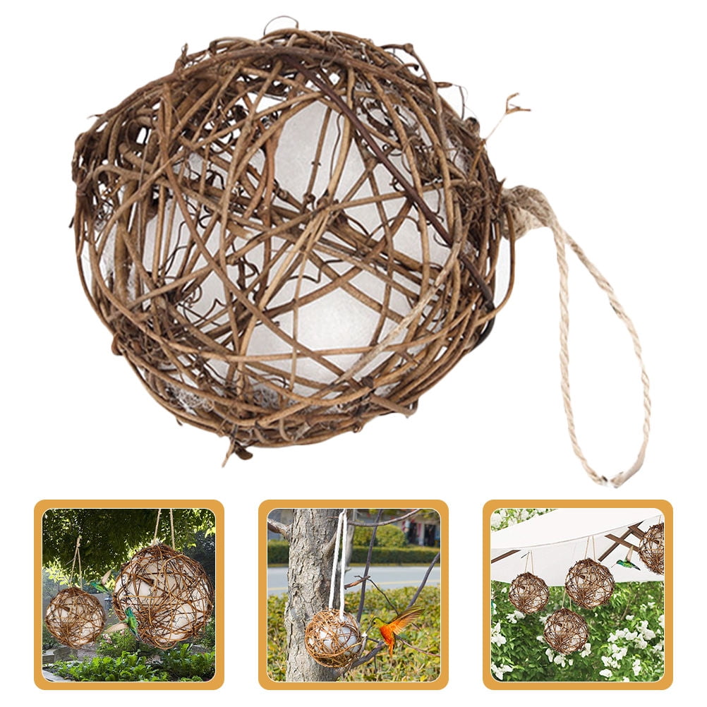 jojofuny 4Pcs Hummingbird Nest Bird Feeder In Spherical Shape For ...