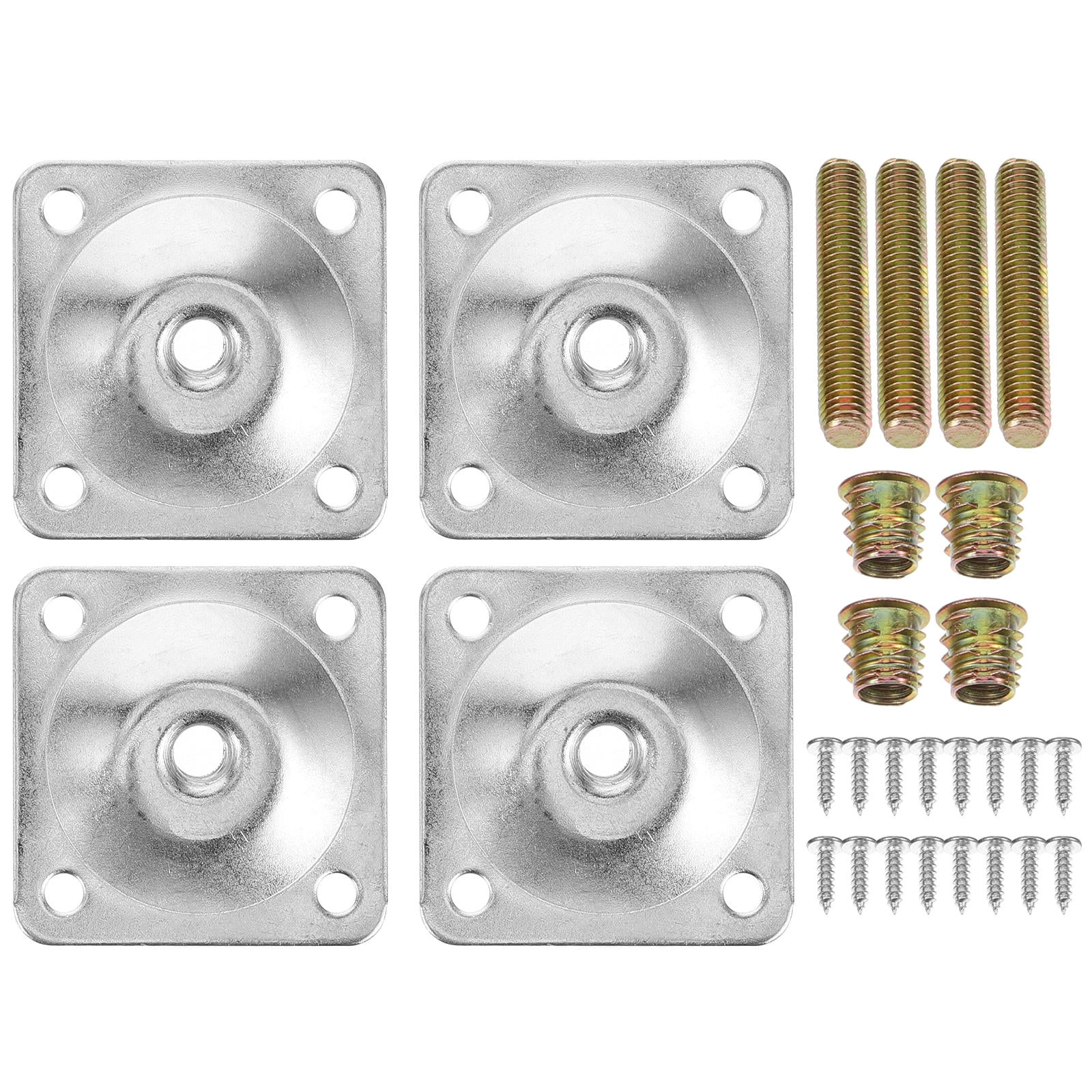 jojofuny 4Set Iron Square Table Leg Bracket Furniture Connector for ...