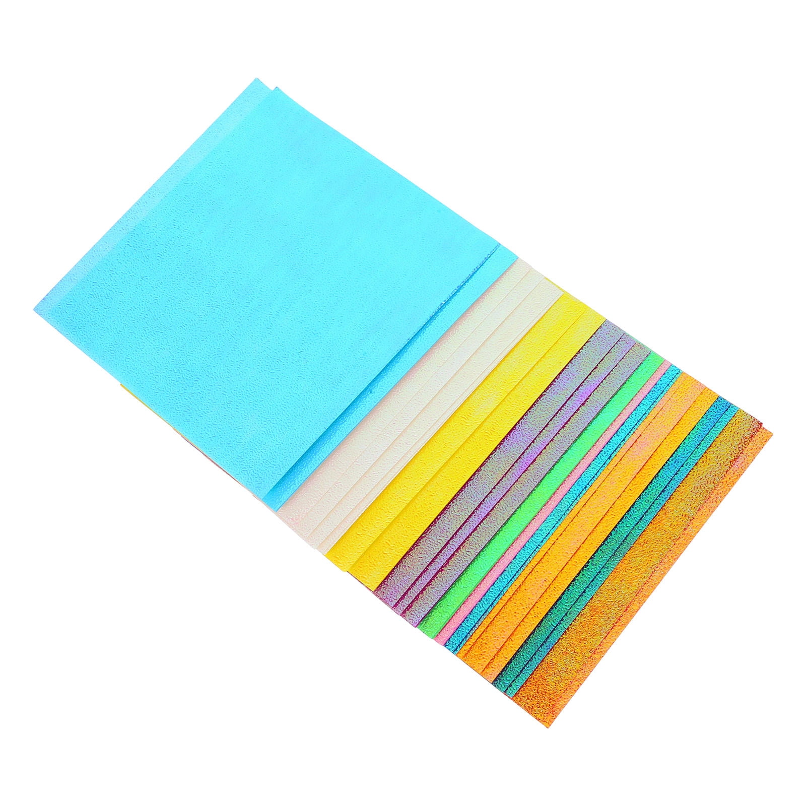 jojofuny 50Pcs Foldable Paper Shiny Iridescent For Paper Folding And ...